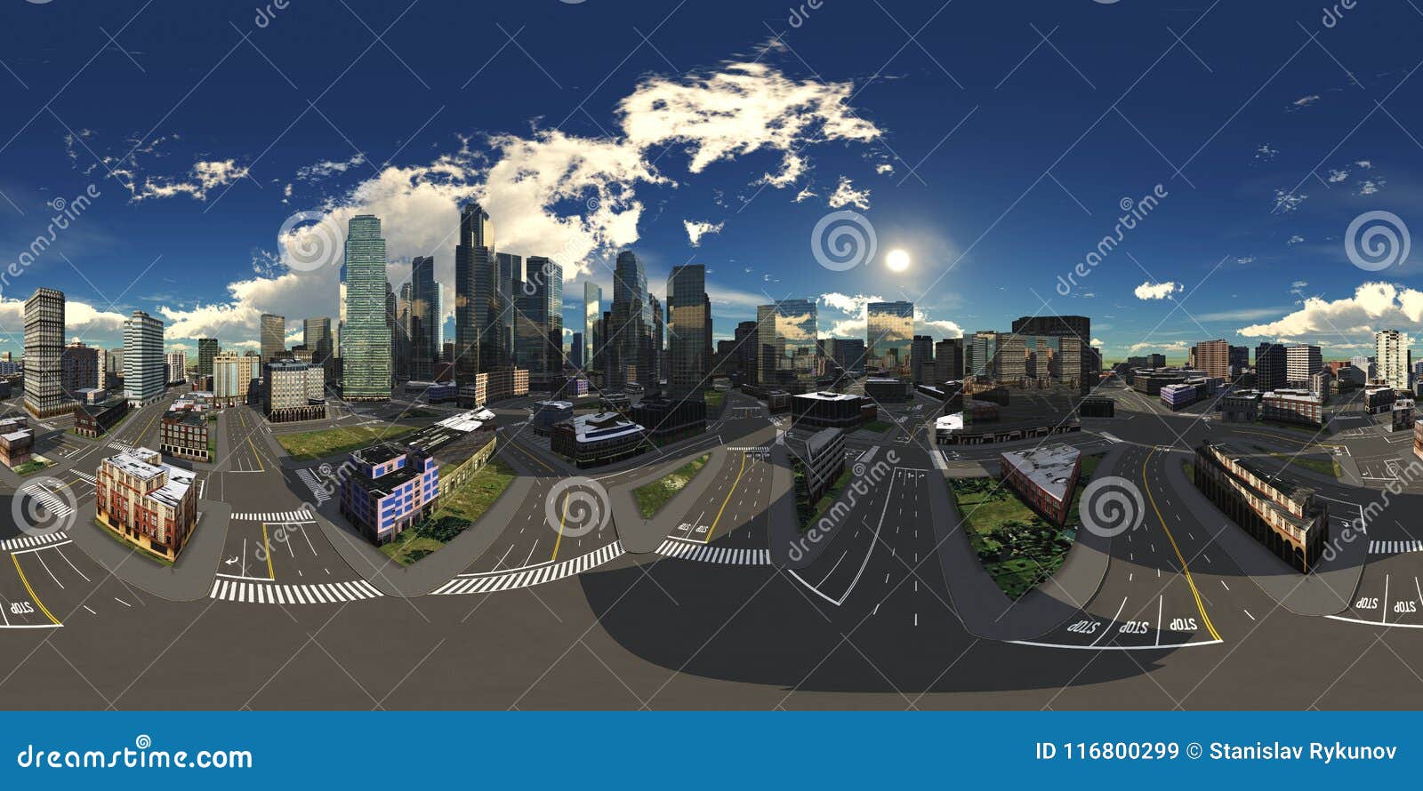 HDRI, Environment Map Night City Royalty-Free Stock Photography ...