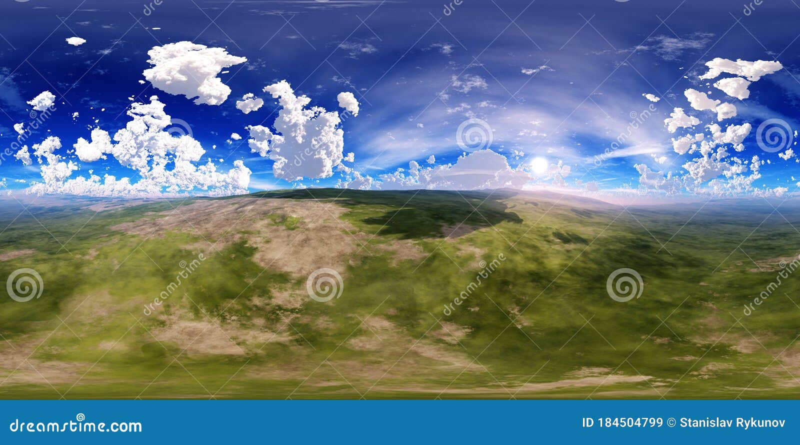 HDRI, Environment Map , Panorama of Clouds Stock Image - Image of cloud ...