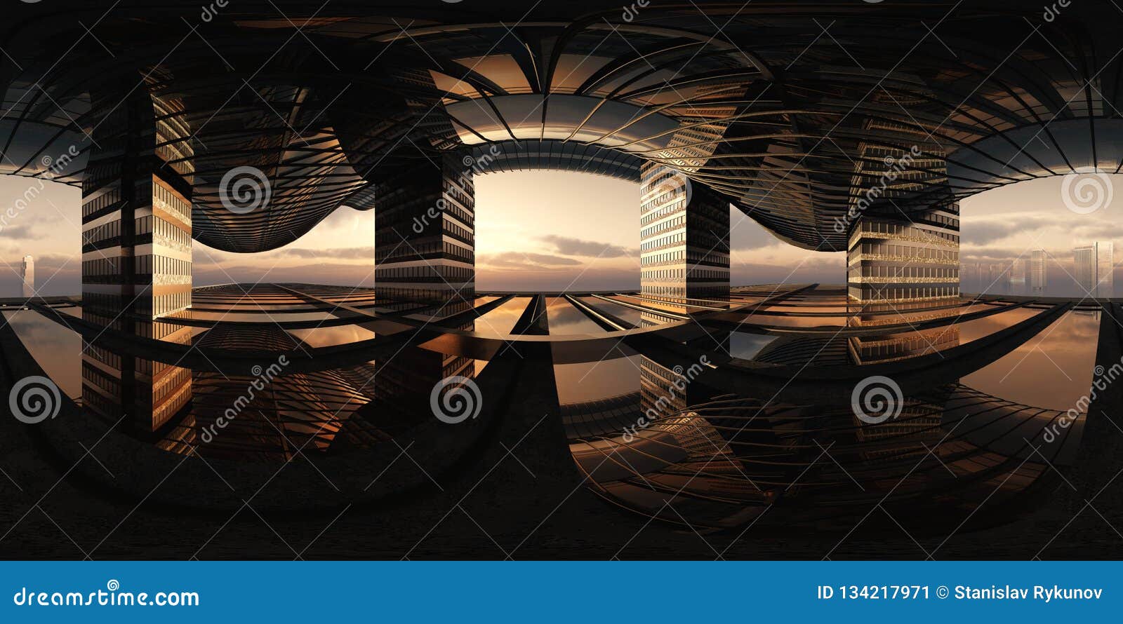 HDRI, Environment Map, Round Panorama, Spherical Panorama Stock ...