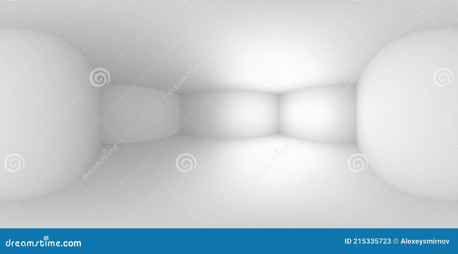 HDRI Environment Map of White Abstract Simple Room Stock Illustration ...