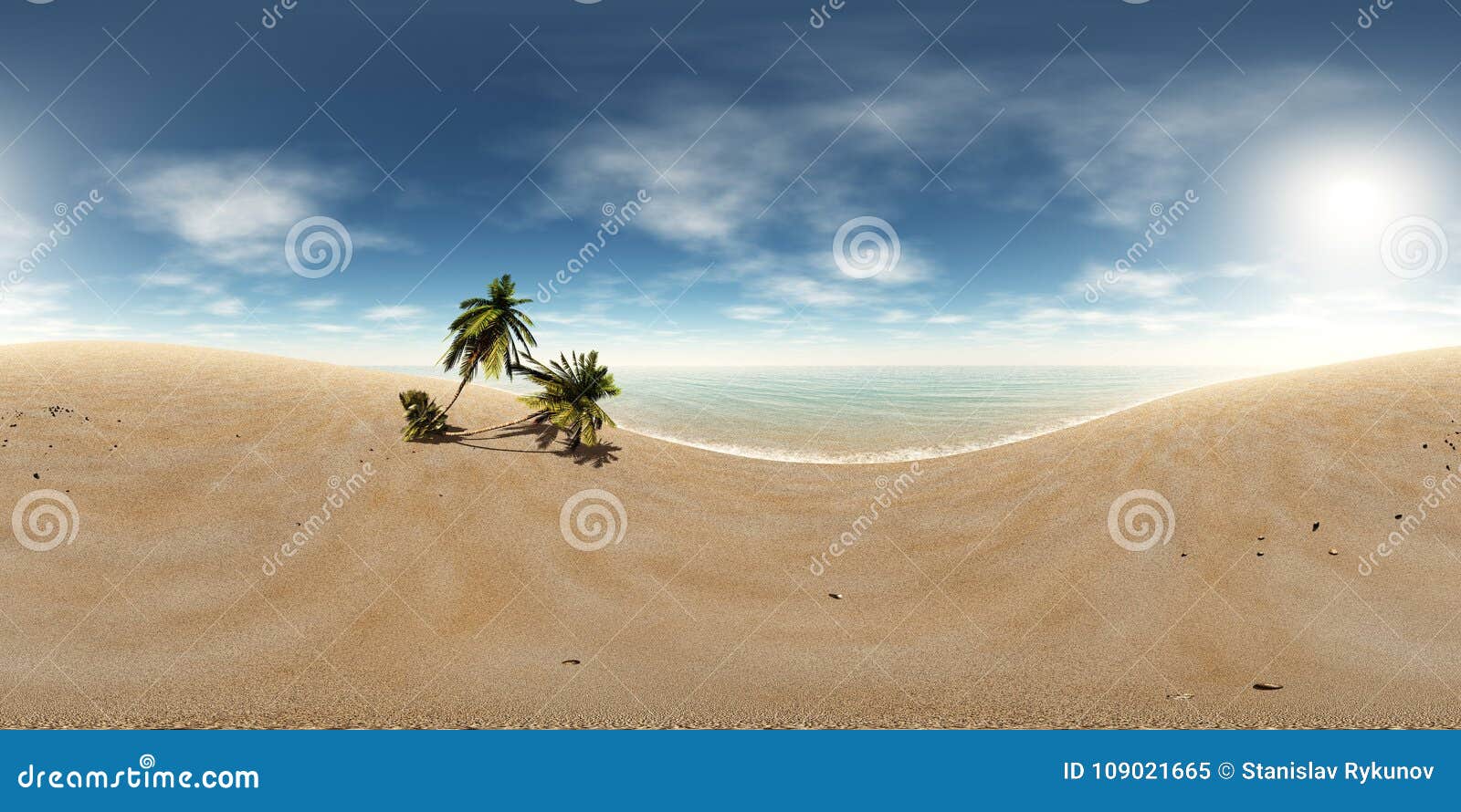 HDRI, Equirectangular Projection, Spherical Panorama. Oasis In The ...