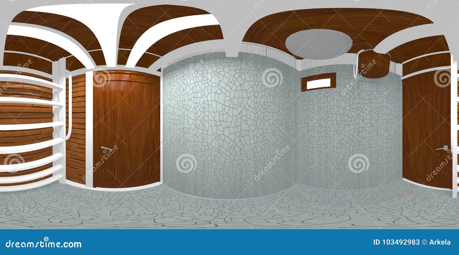 Hdri map of shower stock illustration. Illustration of hdri - 103492983