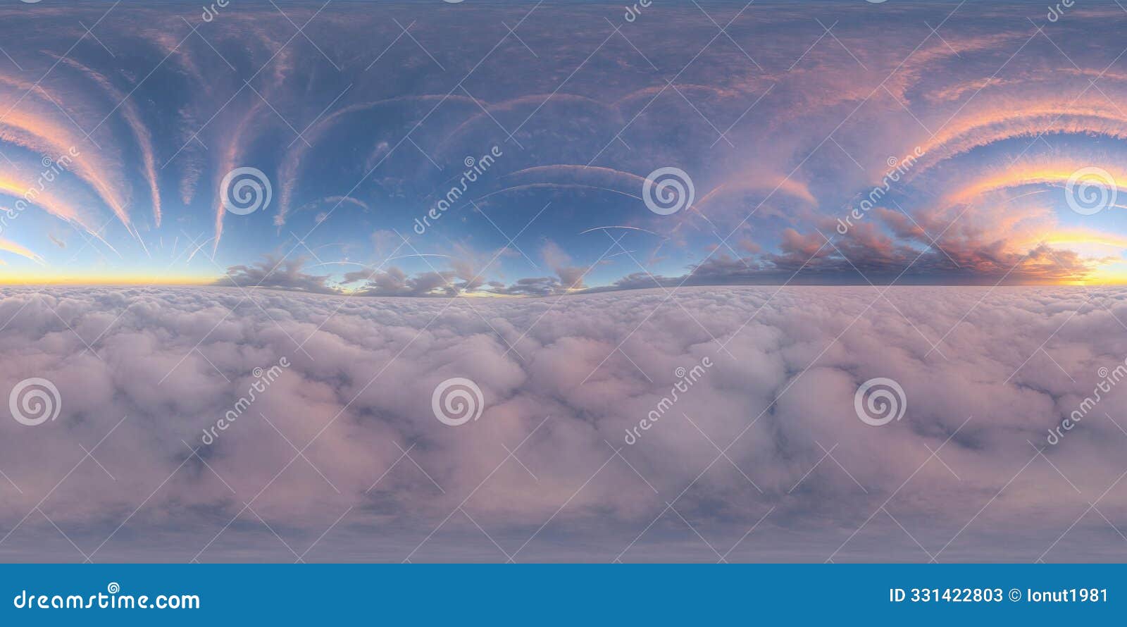 HDRI Perfect Sky Equirectangular Panorama 33 Stock Image - Image of ...