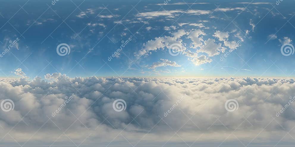 HDRI Perfect Sky Equirectangular Panorama 48 Stock Image - Image of ...