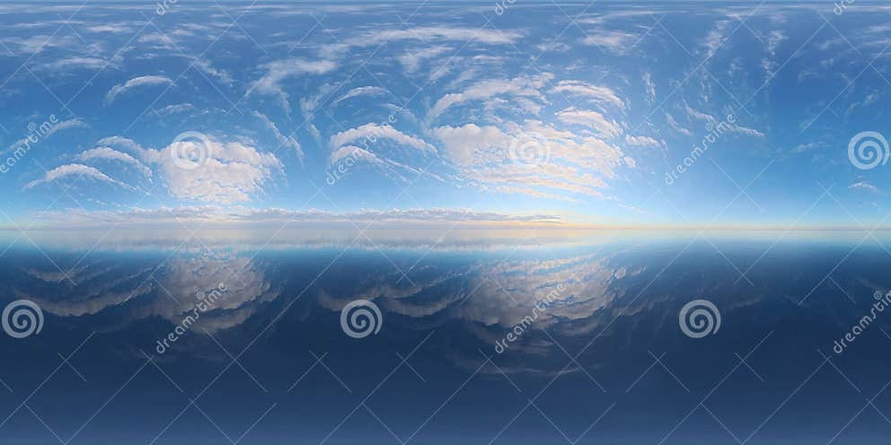HDRI Perfect Sky Equirectangular Panorama 32 Stock Photo - Image of ...