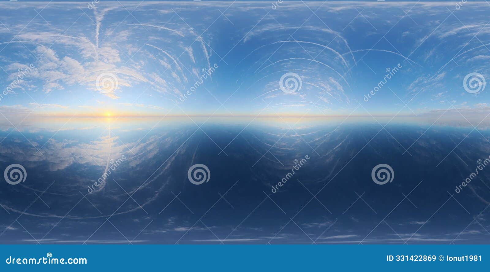 HDRI Perfect Sky Equirectangular Panorama 18 Stock Image - Image of ...