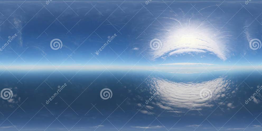 HDRI Perfect Sky Equirectangular Panorama 16 Stock Image - Image of ...