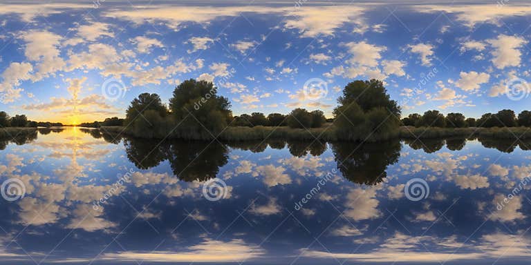 HDRI Perfect Sky Equirectangular Panorama 6 Stock Photo - Image of ...