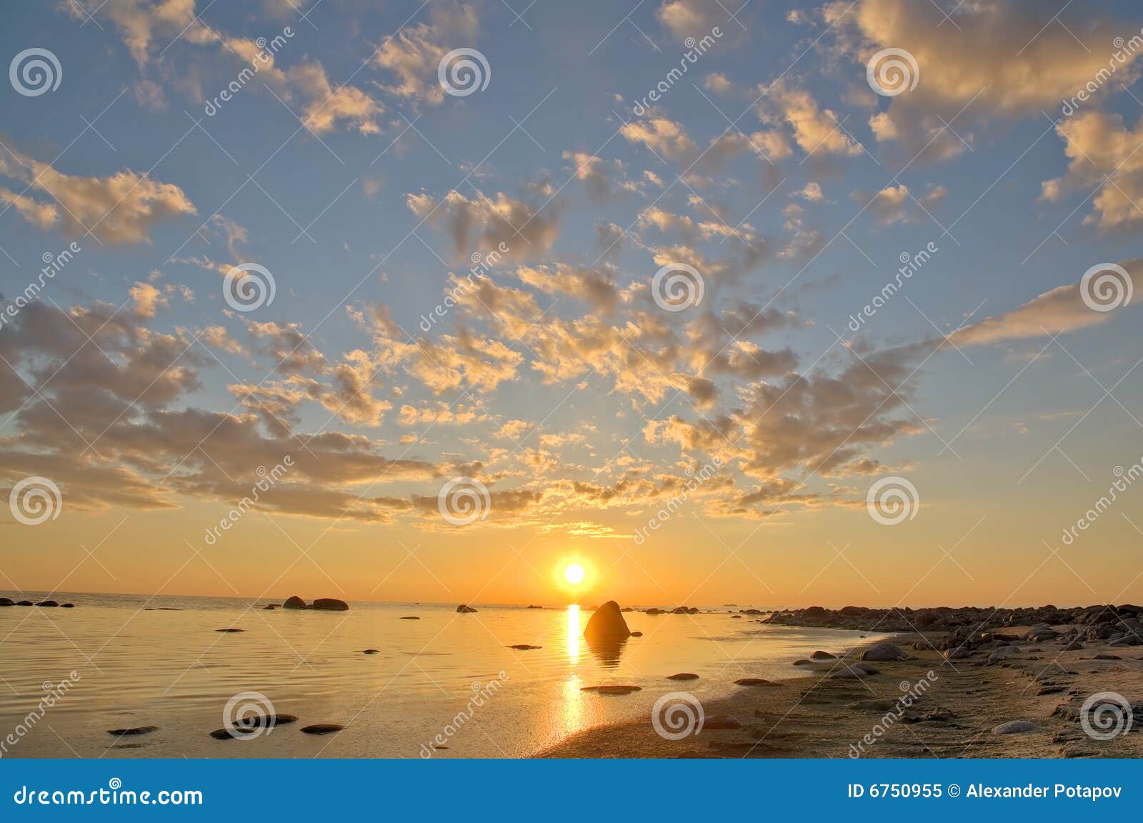 HDRi sea sunset stock image. Image of sunset, beach, dusk - 6750955