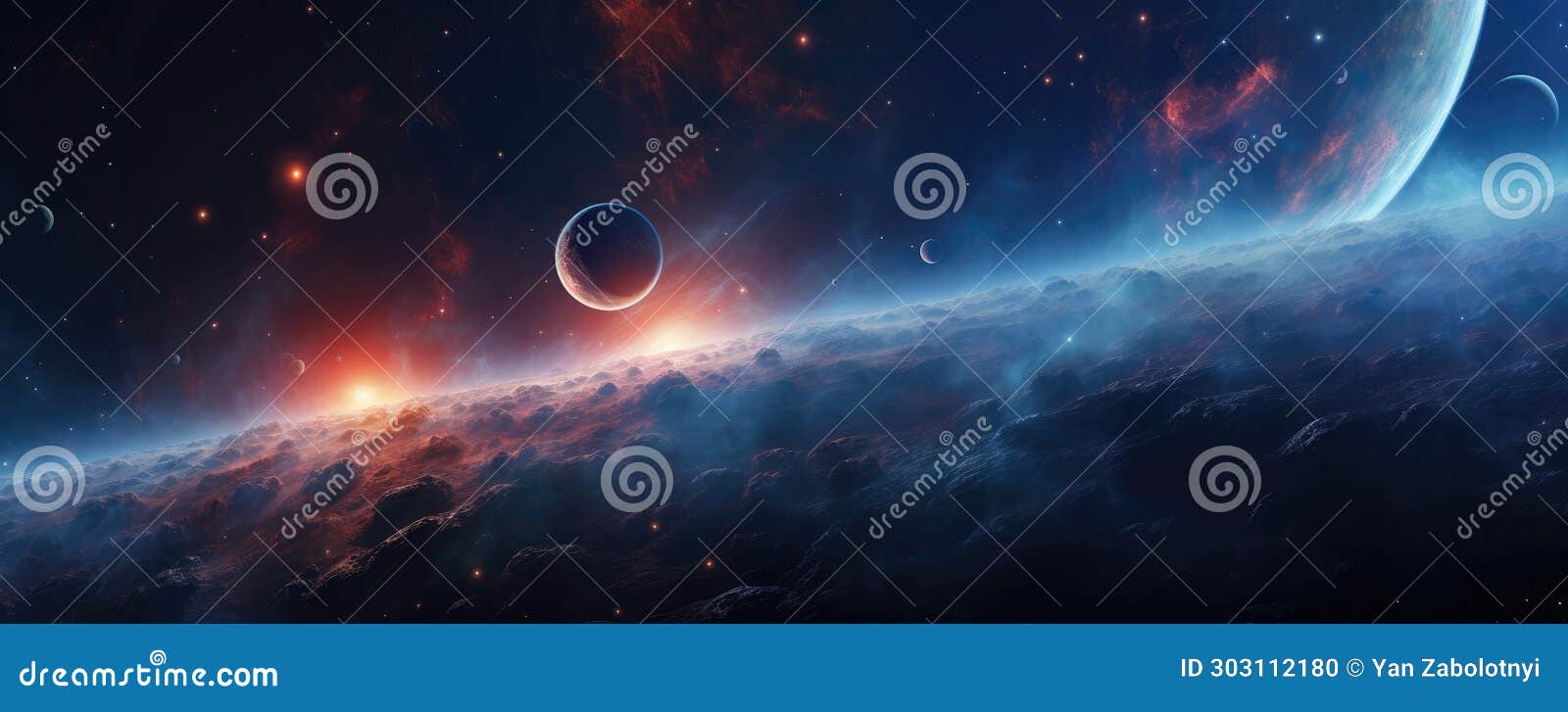 Hdri Spherical Panorama of a Stunning Space Background with Nebula ...