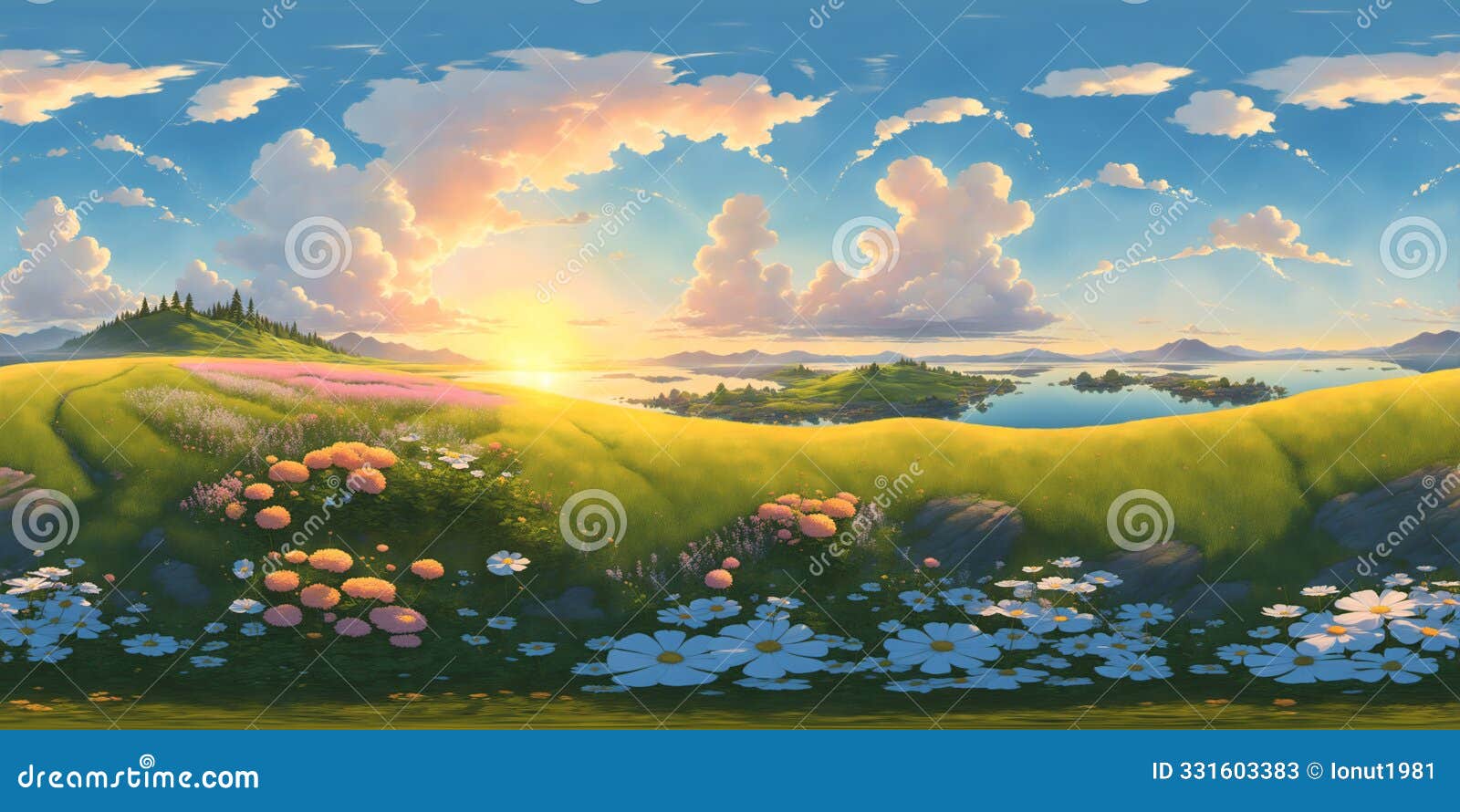 Anime Equirectangular Cyberpunk City Street 360 Degree HDRI Map Royalty ...