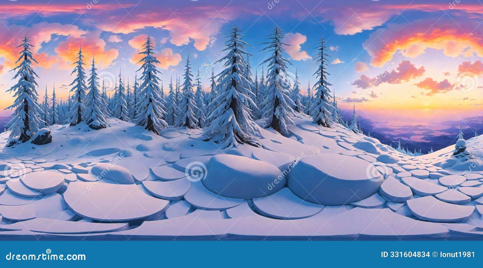 Anime Equirectangular Cyberpunk City Street 360 Degree HDRI Map Royalty ...