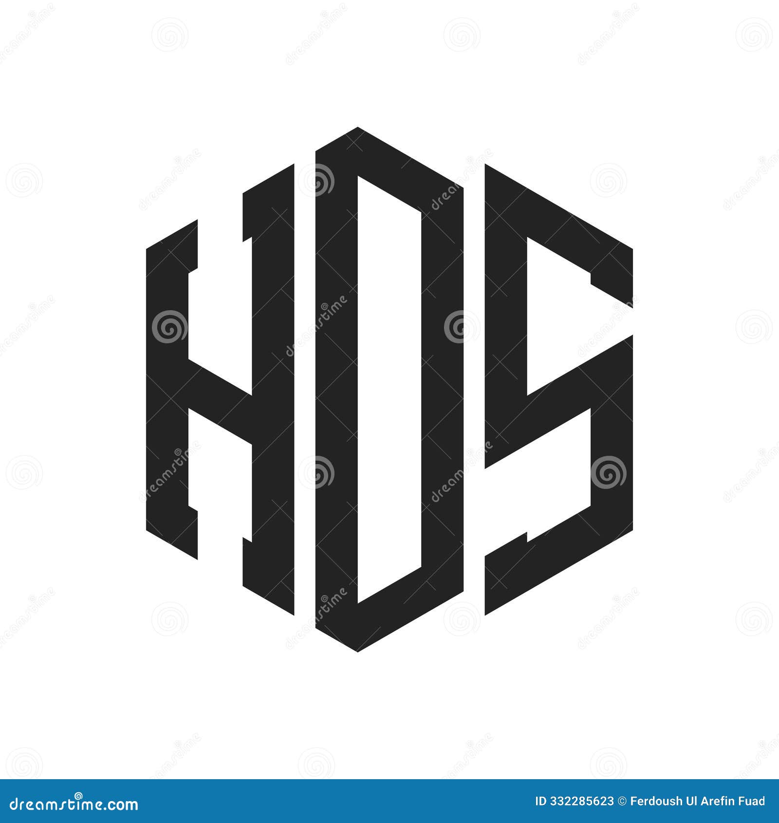 HDS Logo Design. Initial Letter HDS Monogram Logo Using Hexagon Shape ...