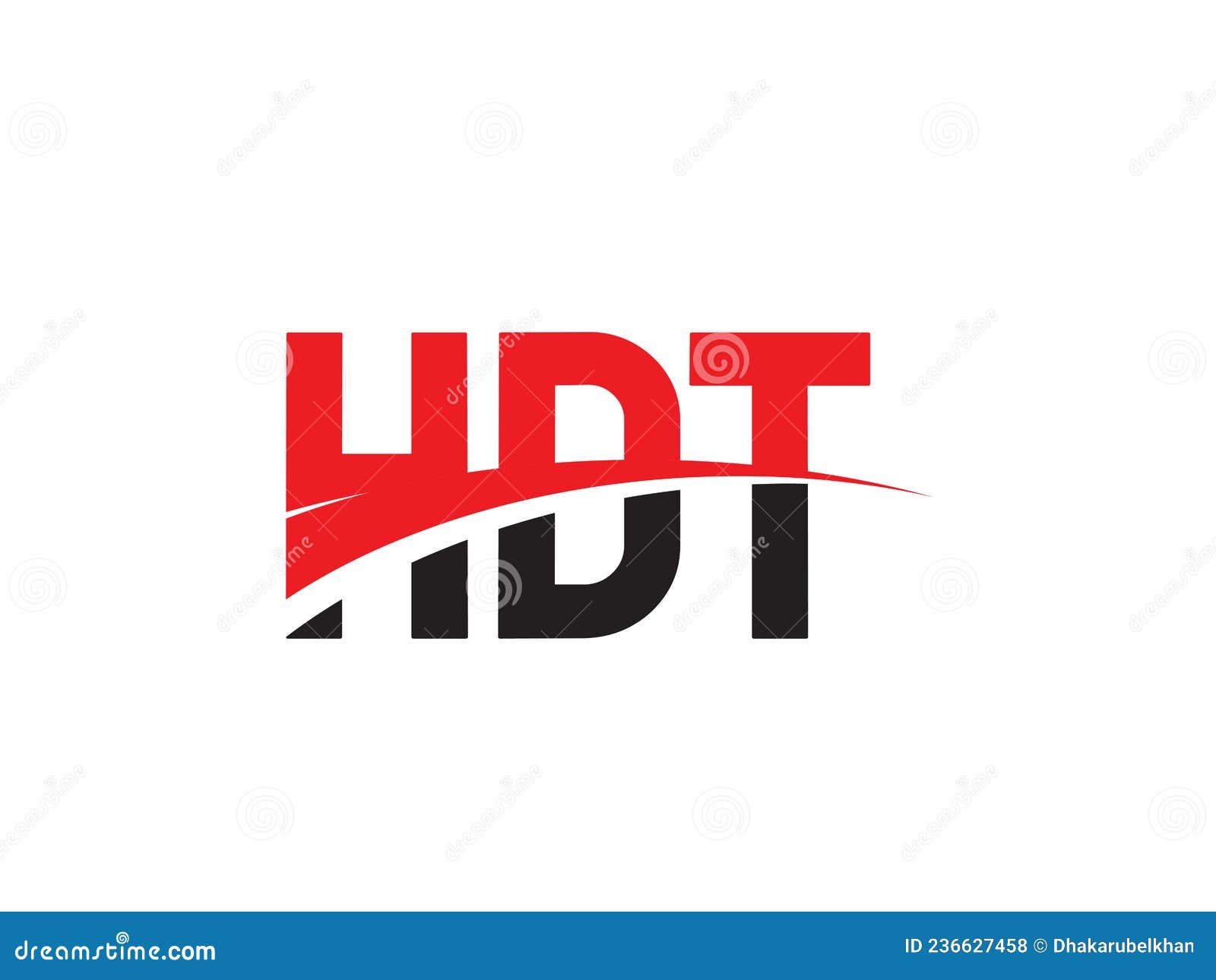 HDT Letter Initial Logo Design Vector Illustration Stock Vector ...