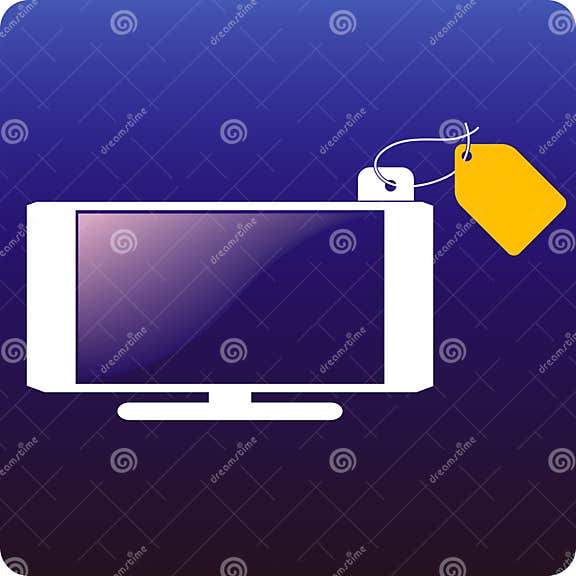 Hdtv price stock vector. Illustration of screen, hdtv - 4567266