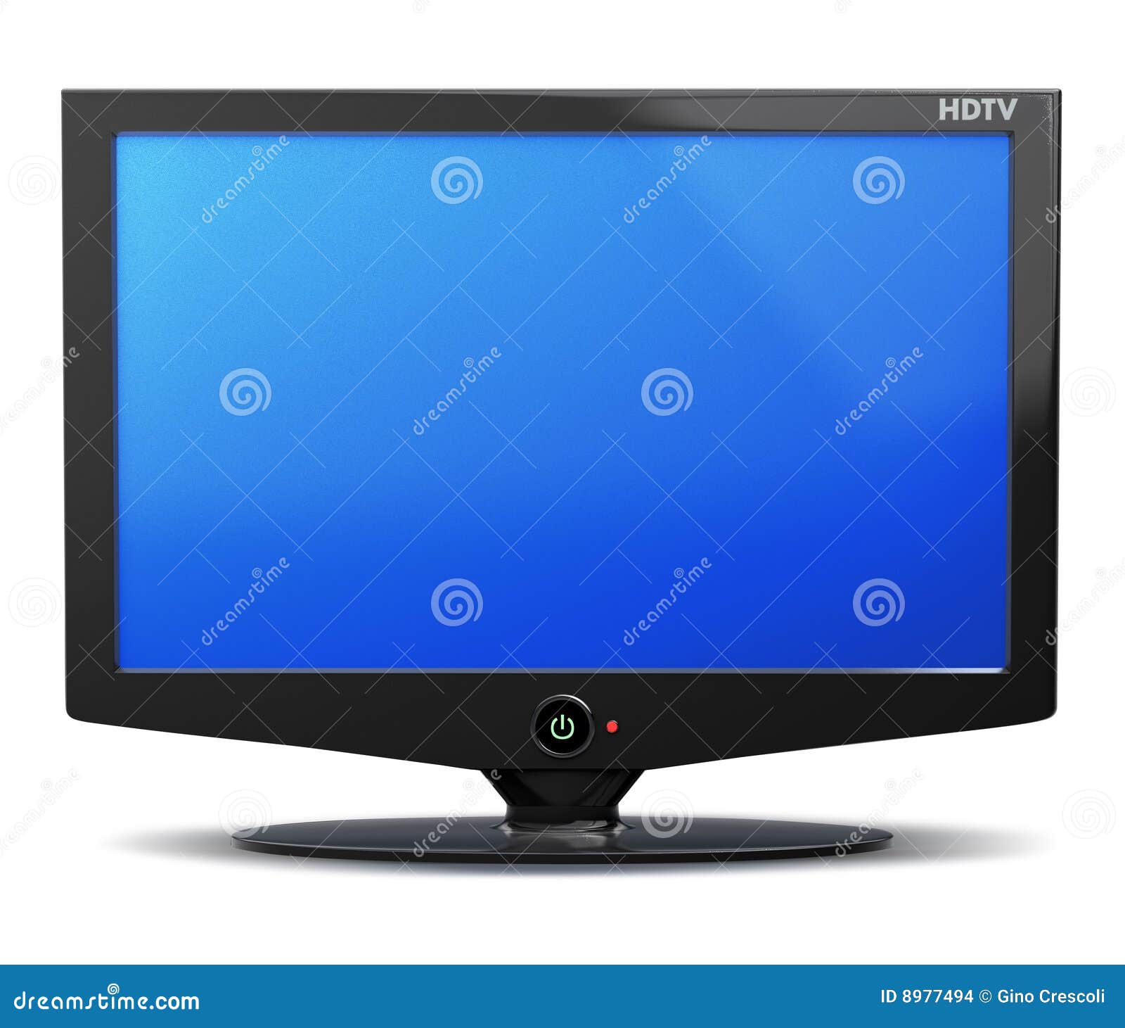 HDTV television screen stock illustration. Illustration of equipment ...
