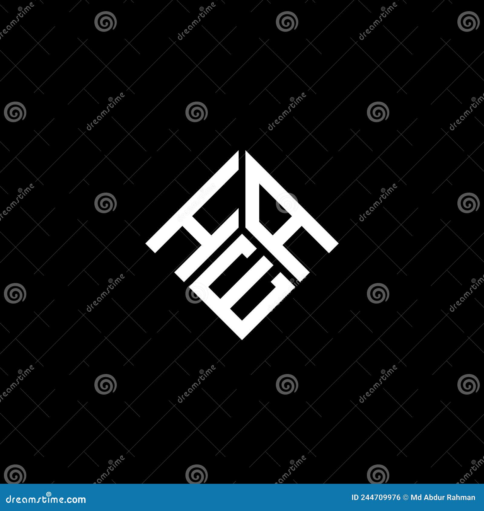 HEA Letter Logo Design On Black Background. HEA Creative Initials ...