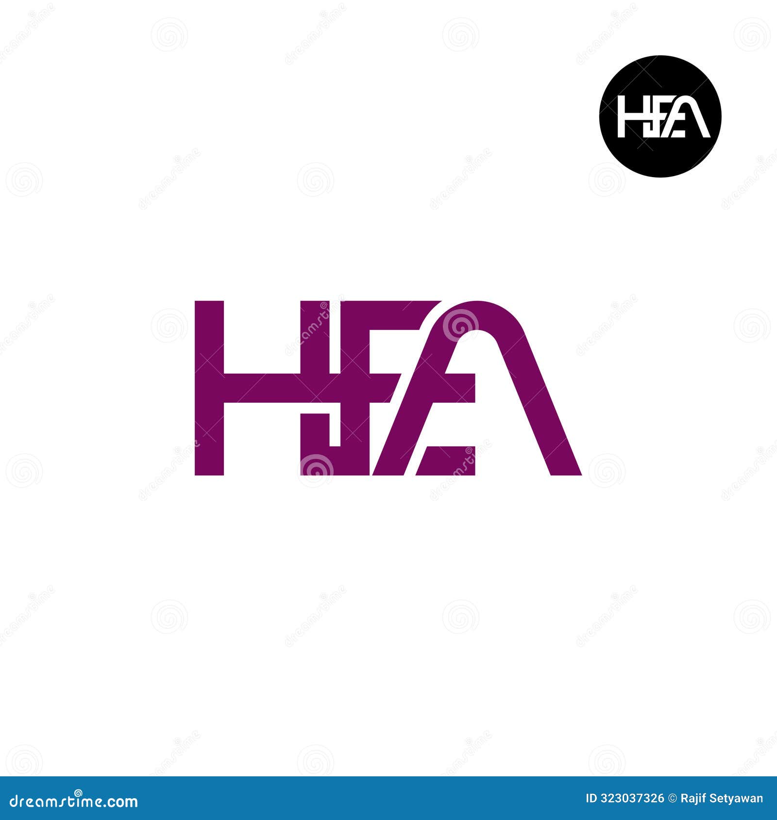 HEA Logo Letter Monogram Design Stock Vector - Illustration of alphabet ...