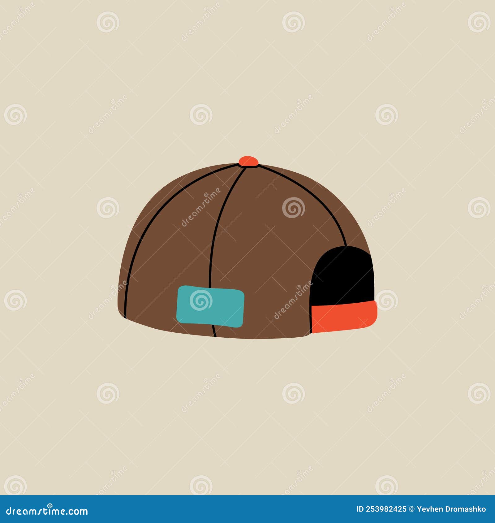 Head Accessory Element in Modern Style Flat, Line Style. Hand Drawn ...