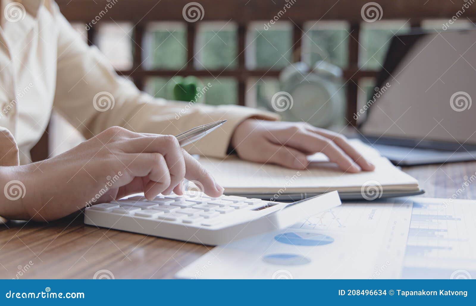 Head of Accounting is Recording the Company`s Financial Growth ...