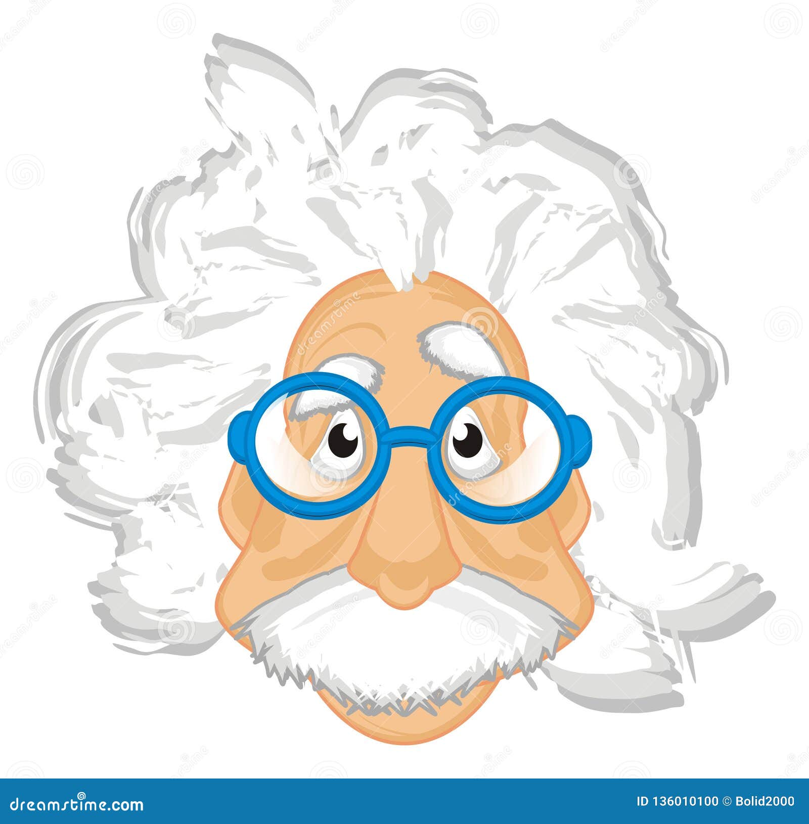 Albert Einstein Mustache