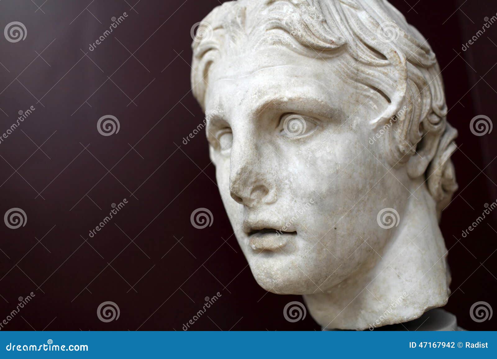 Head of Alexander the Great Stock Photo - Image of majestic, history ...