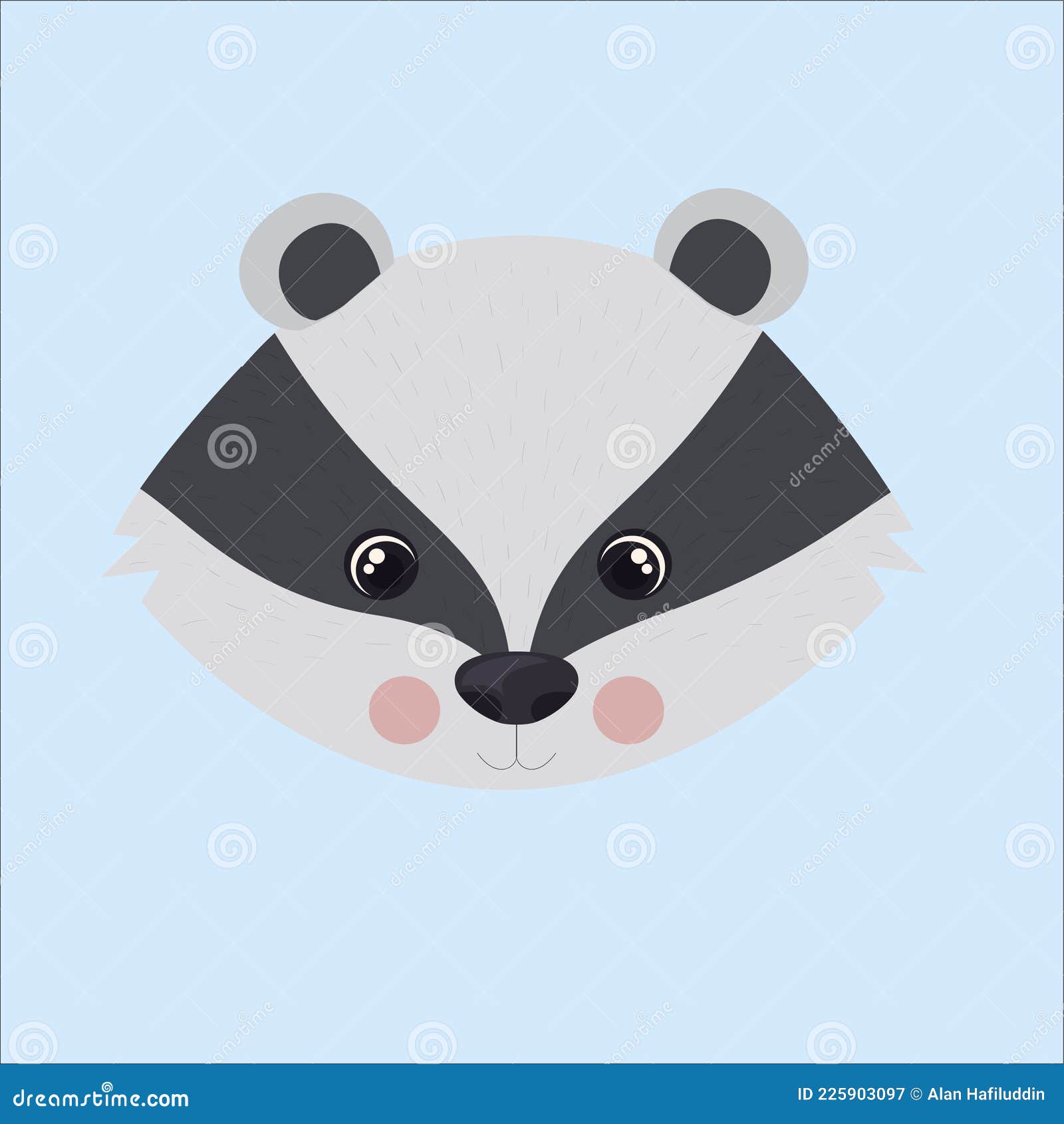 Head Animal Cartoon Vector Ilustration Stock Vector - Illustration of ...