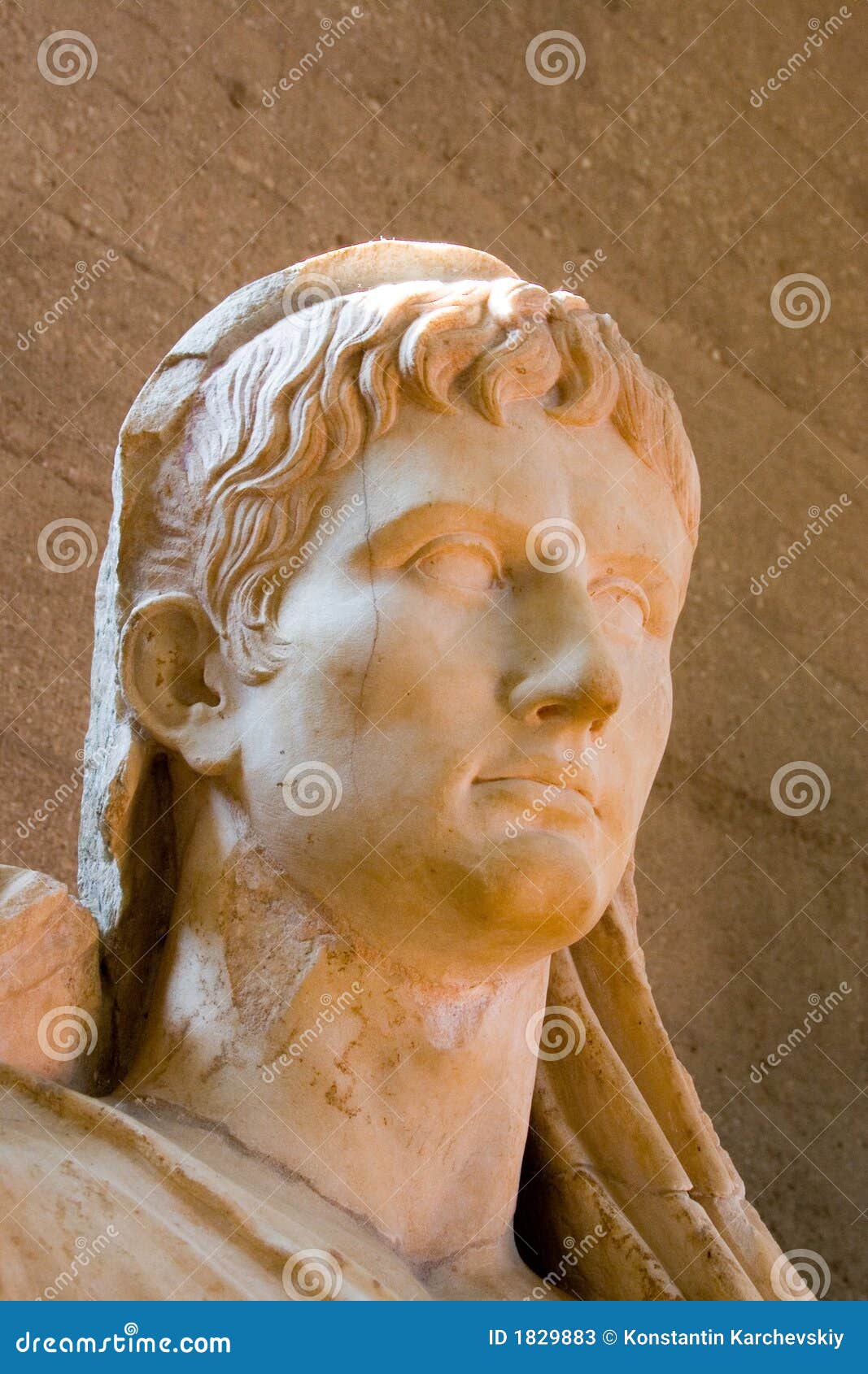 Head of Antique Statue Sculpture Stock Image - Image of greece ...