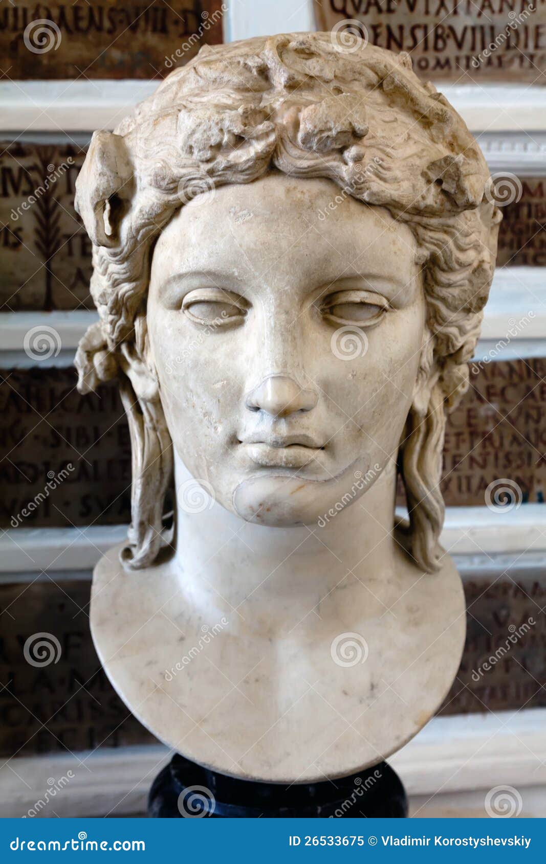 Head of Apollo of the Anzio Type Stock Image - Image of face, classical ...