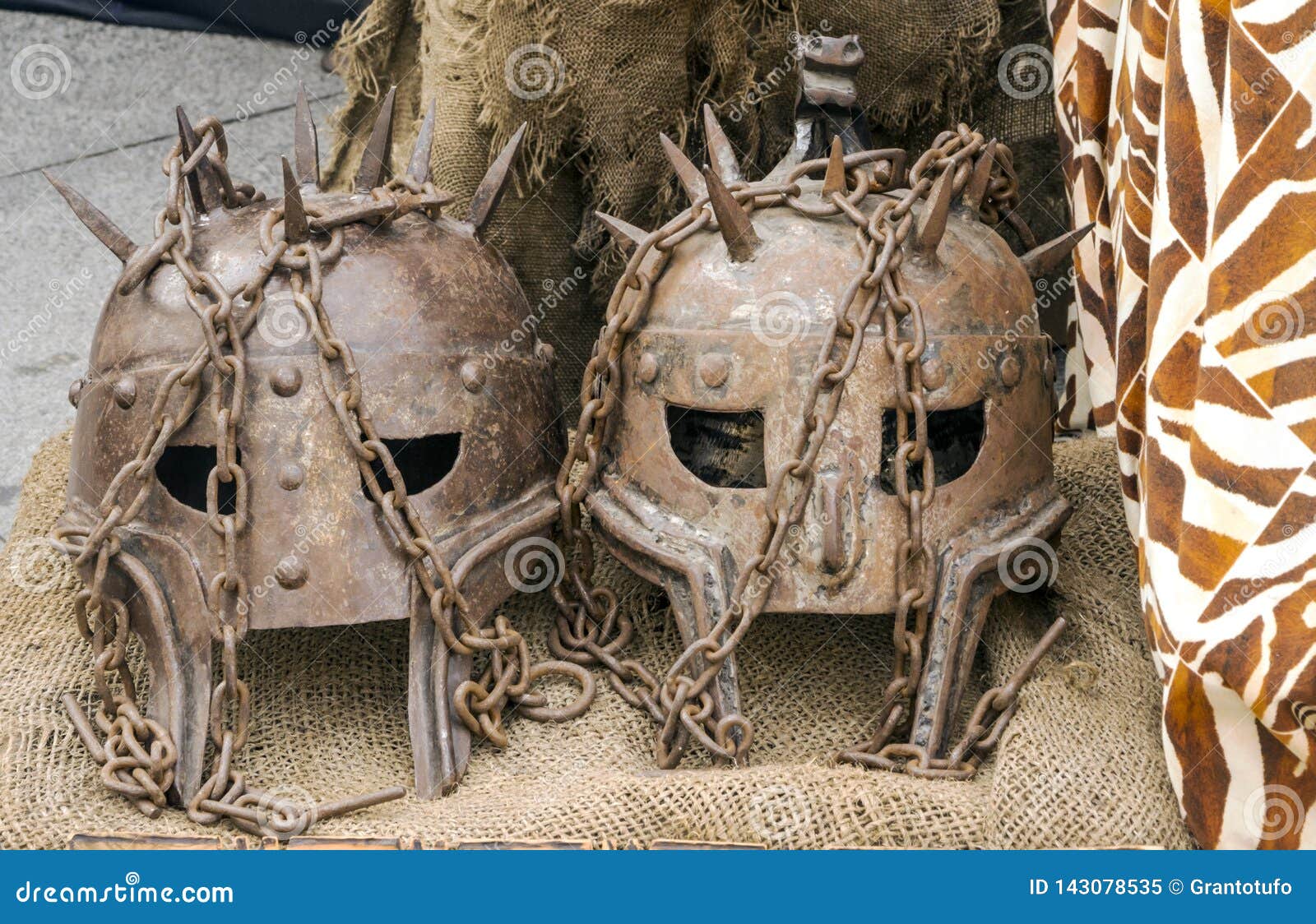 Head of armor stock image. Image of chain, combat, head - 143078535