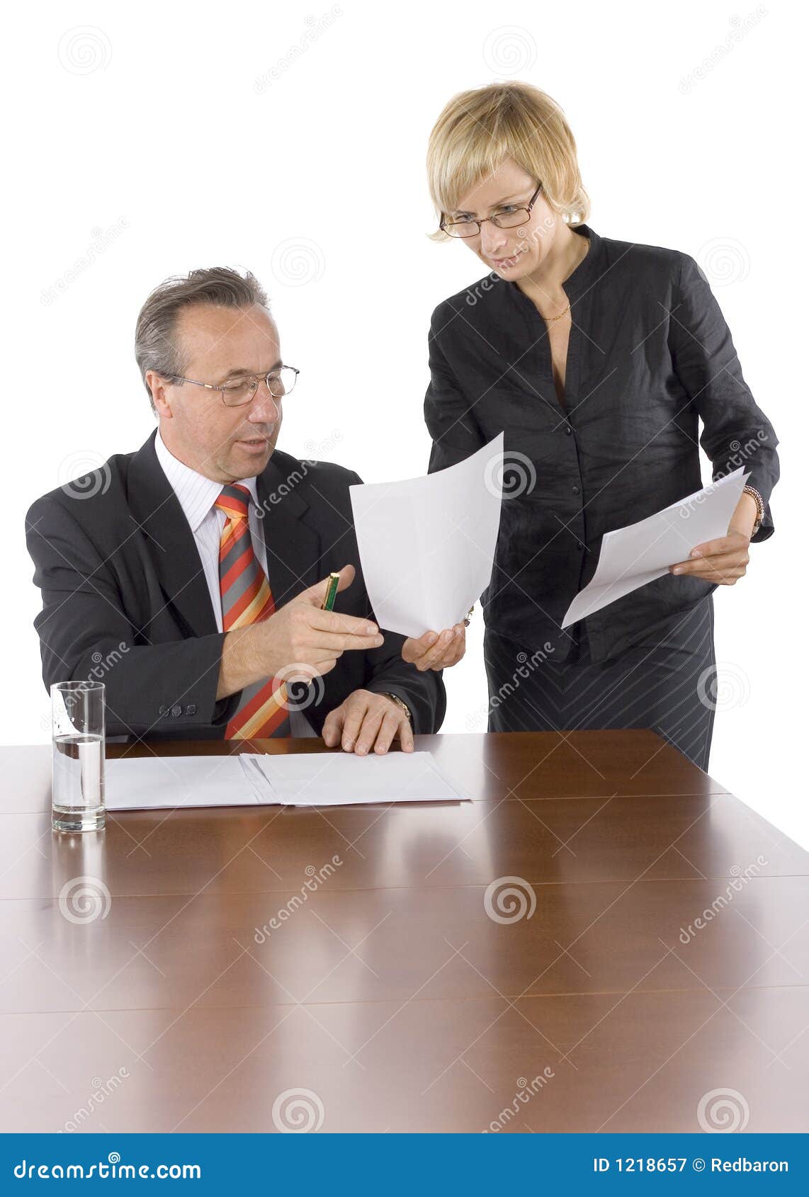 Head and assistant stock image. Image of executive, glass - 1218657