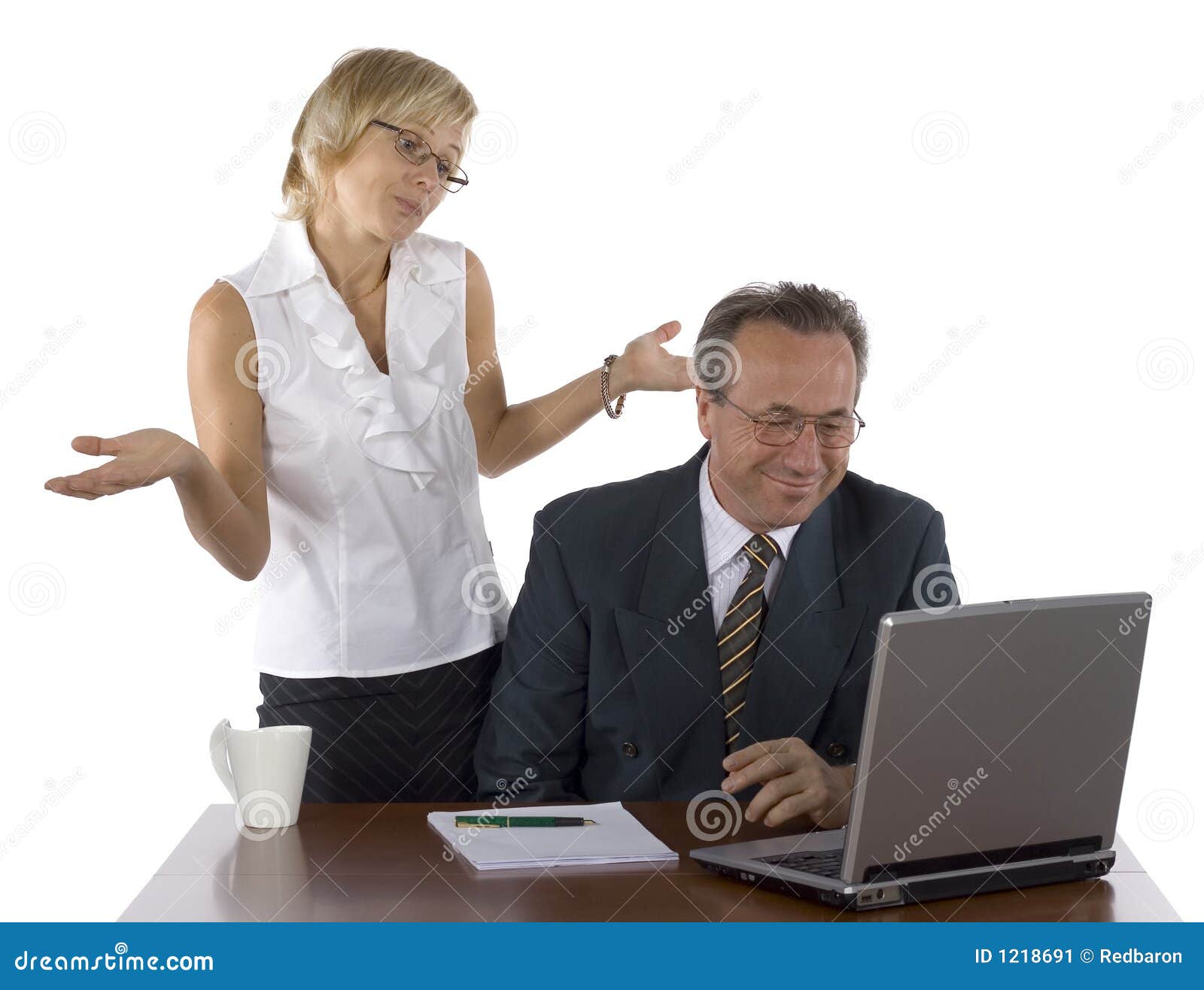 Head and assistant stock image. Image of manager, agency - 1218691