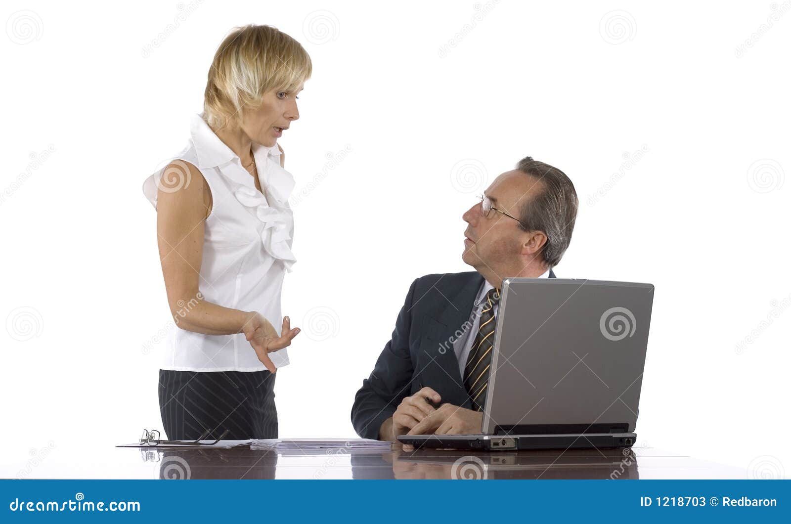 Head and assistant stock image. Image of desk, mate, head - 1218703