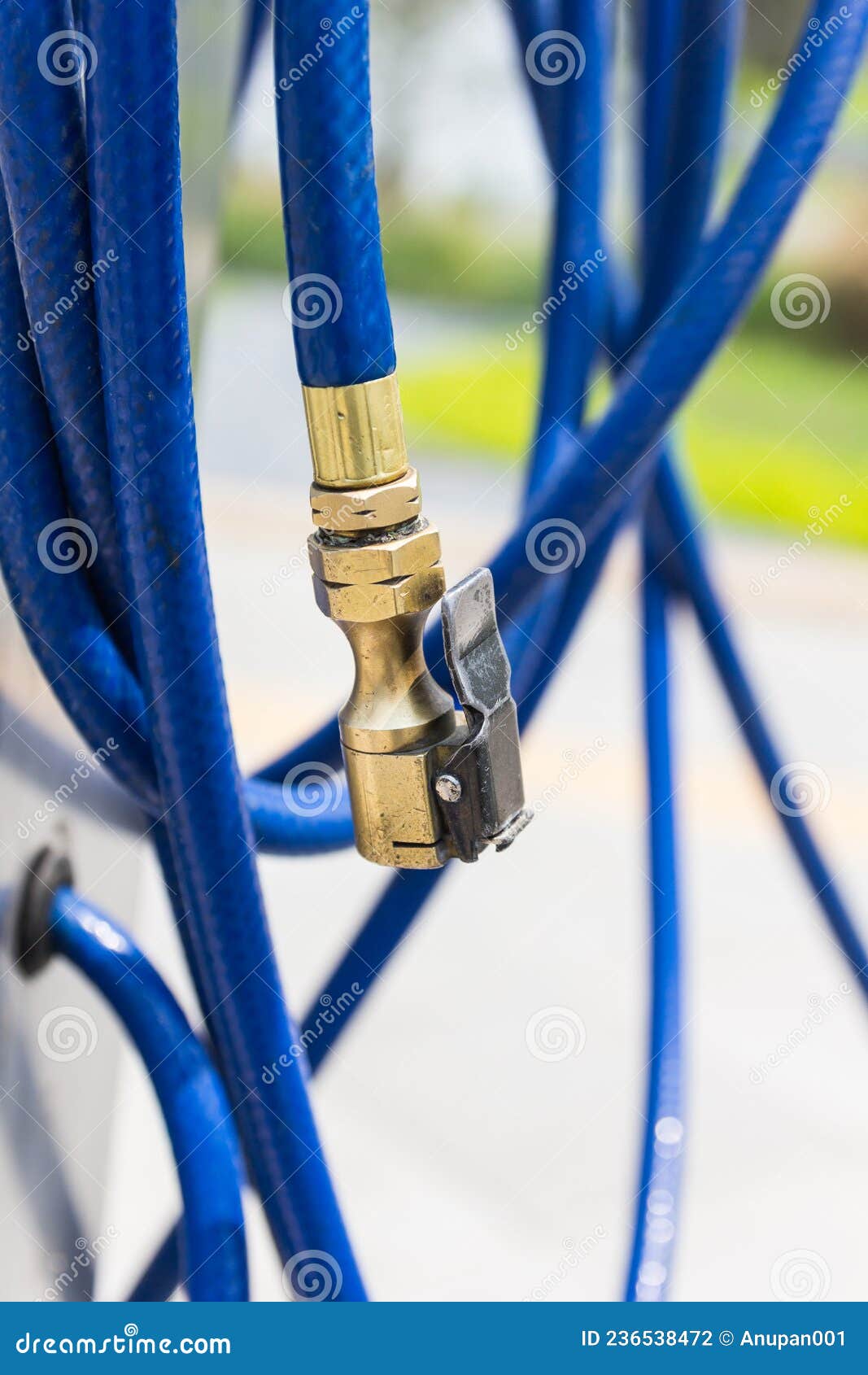 Head Automatic Checking Tire Machine, Fill Tire Stock Photo - Image of ...