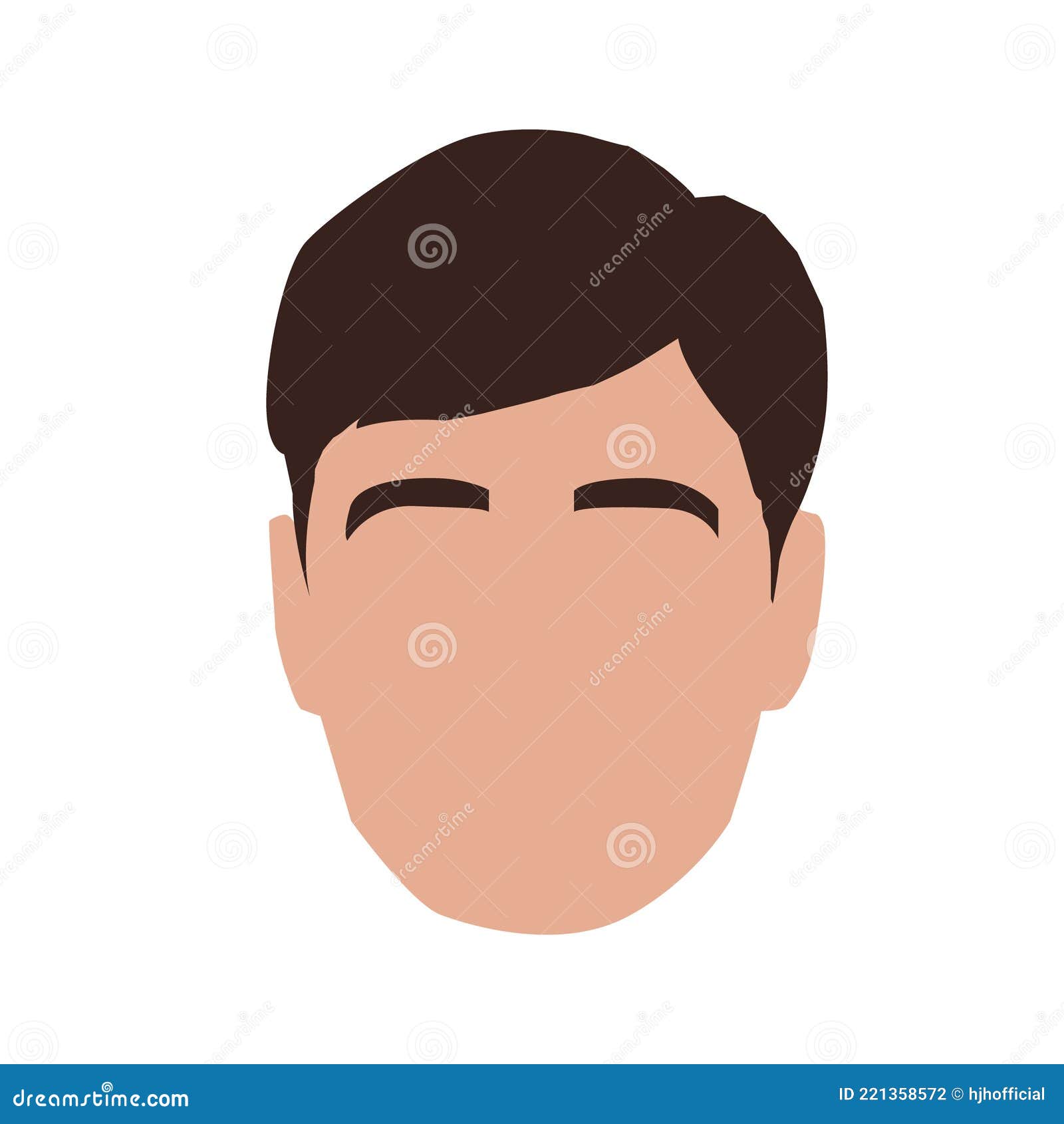 Head Avatar People with Hair Style Design Vector Stock Vector ...