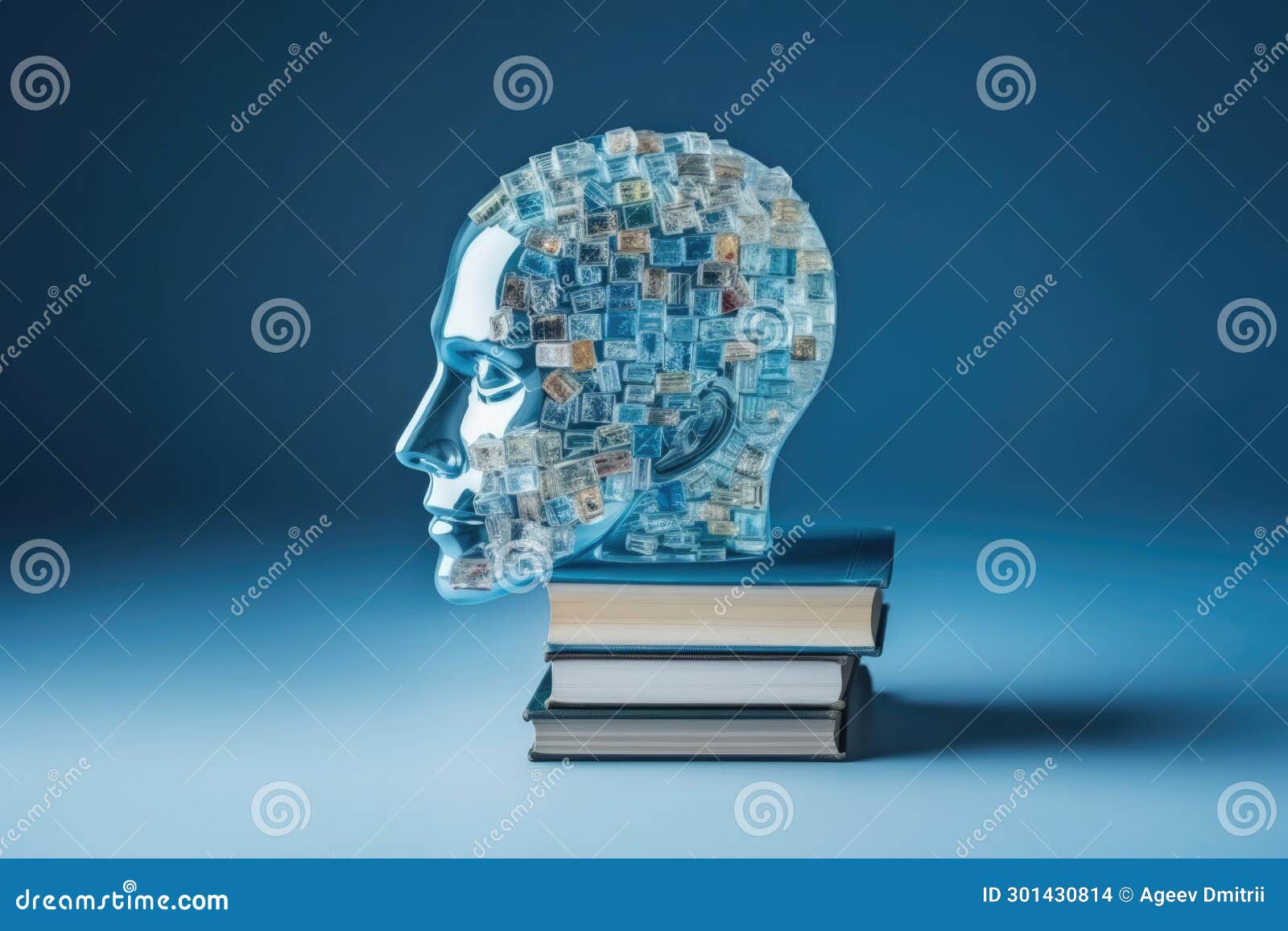 Head Brain Concept Education Human Background Illustration Science Mind ...