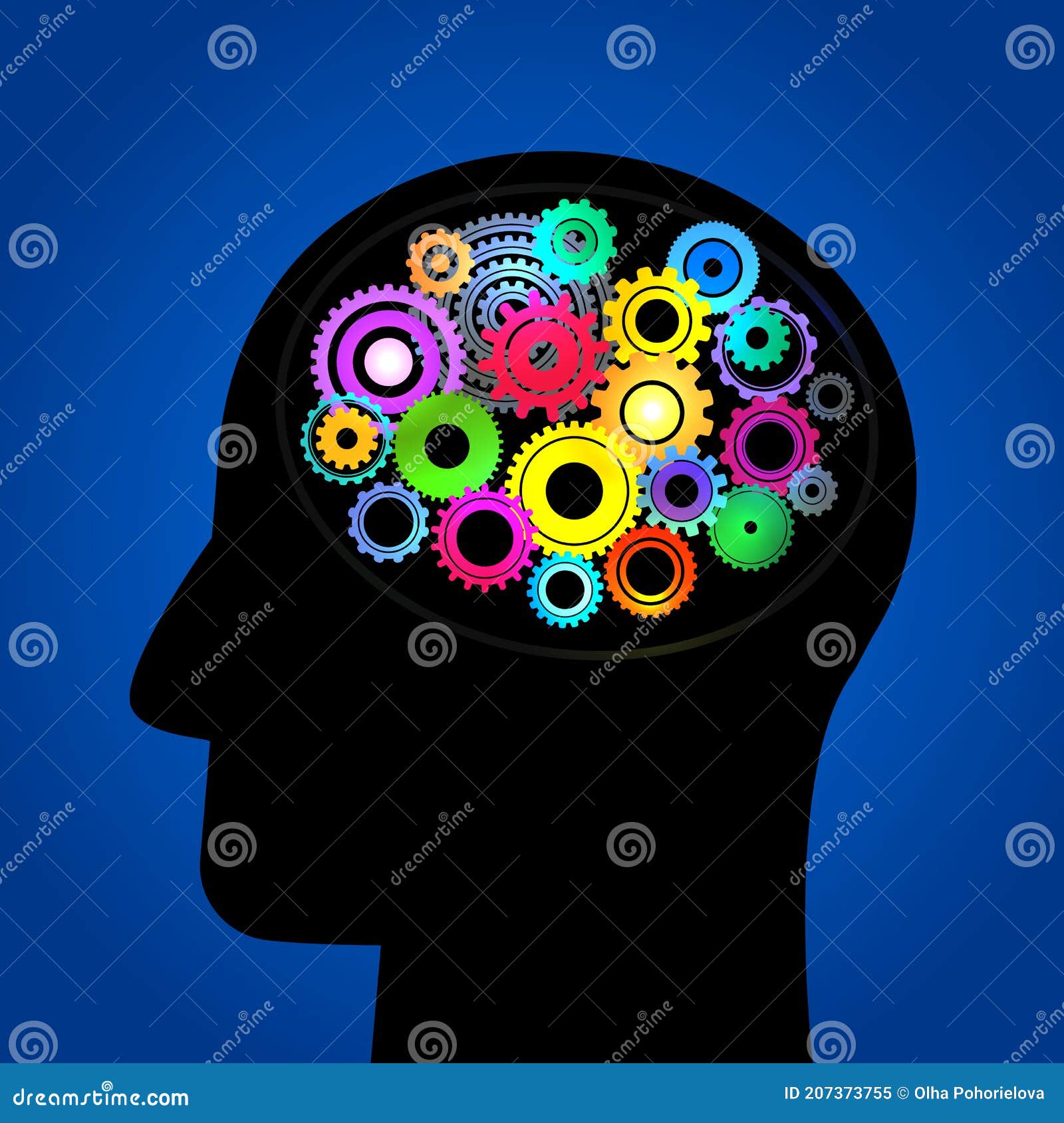 Brain - Progress And Regress Vector Illustration | CartoonDealer.com ...