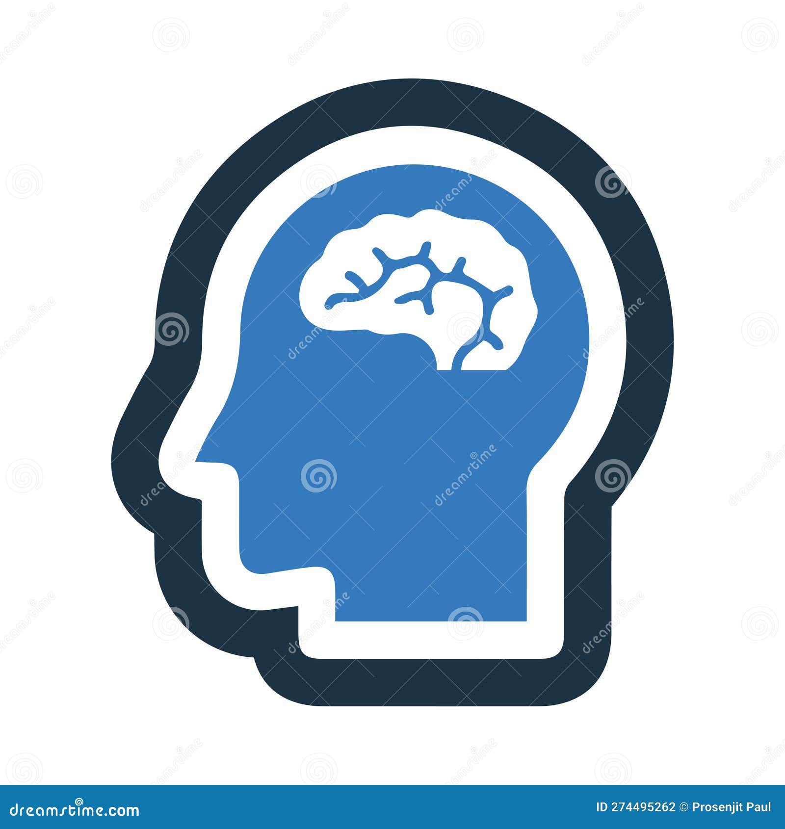 Head, Brain, Health, Mental Health Icon Stock Vector - Illustration of ...