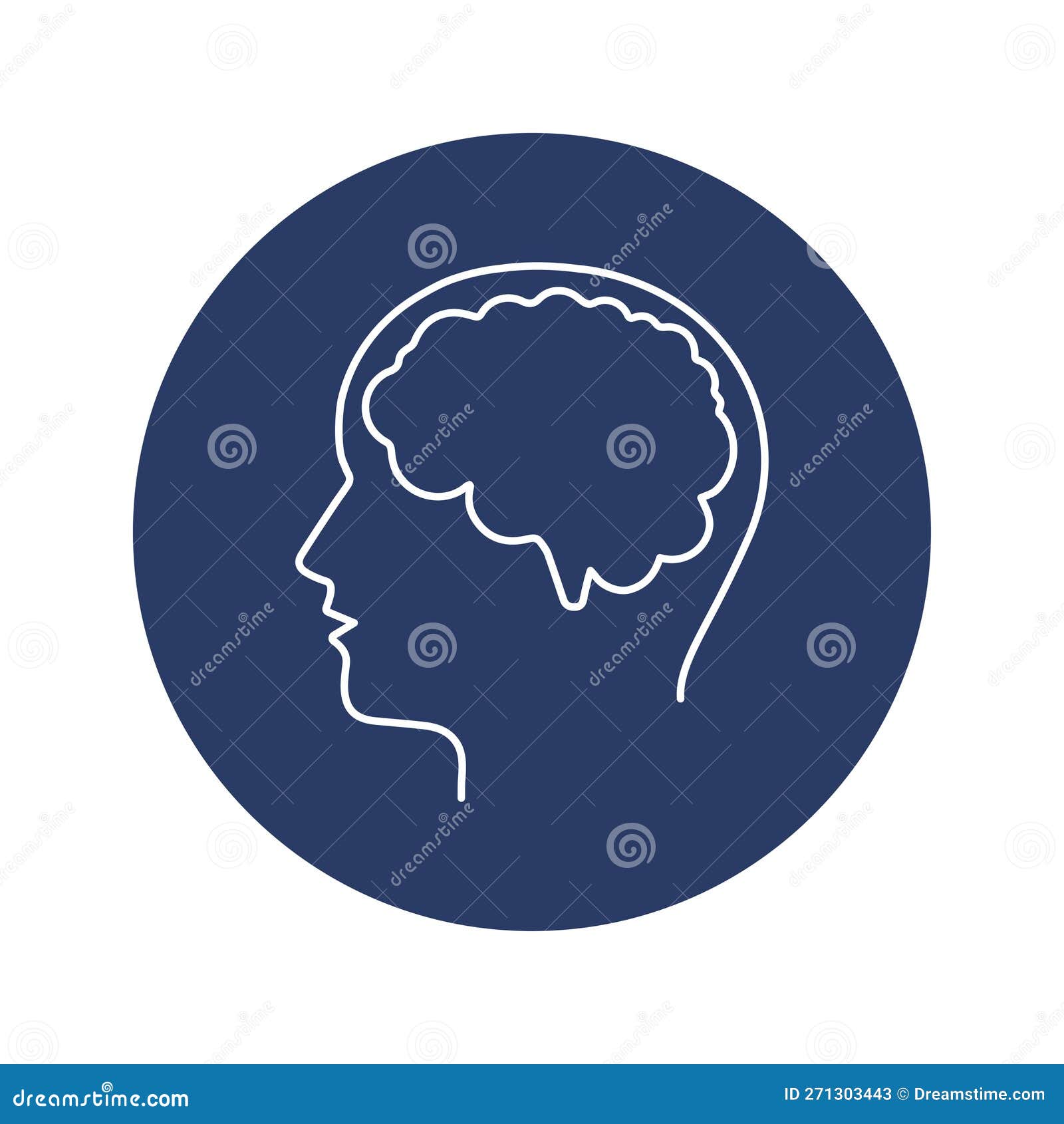 Head, Brain, Human Head Icon Stock Vector - Illustration of ...