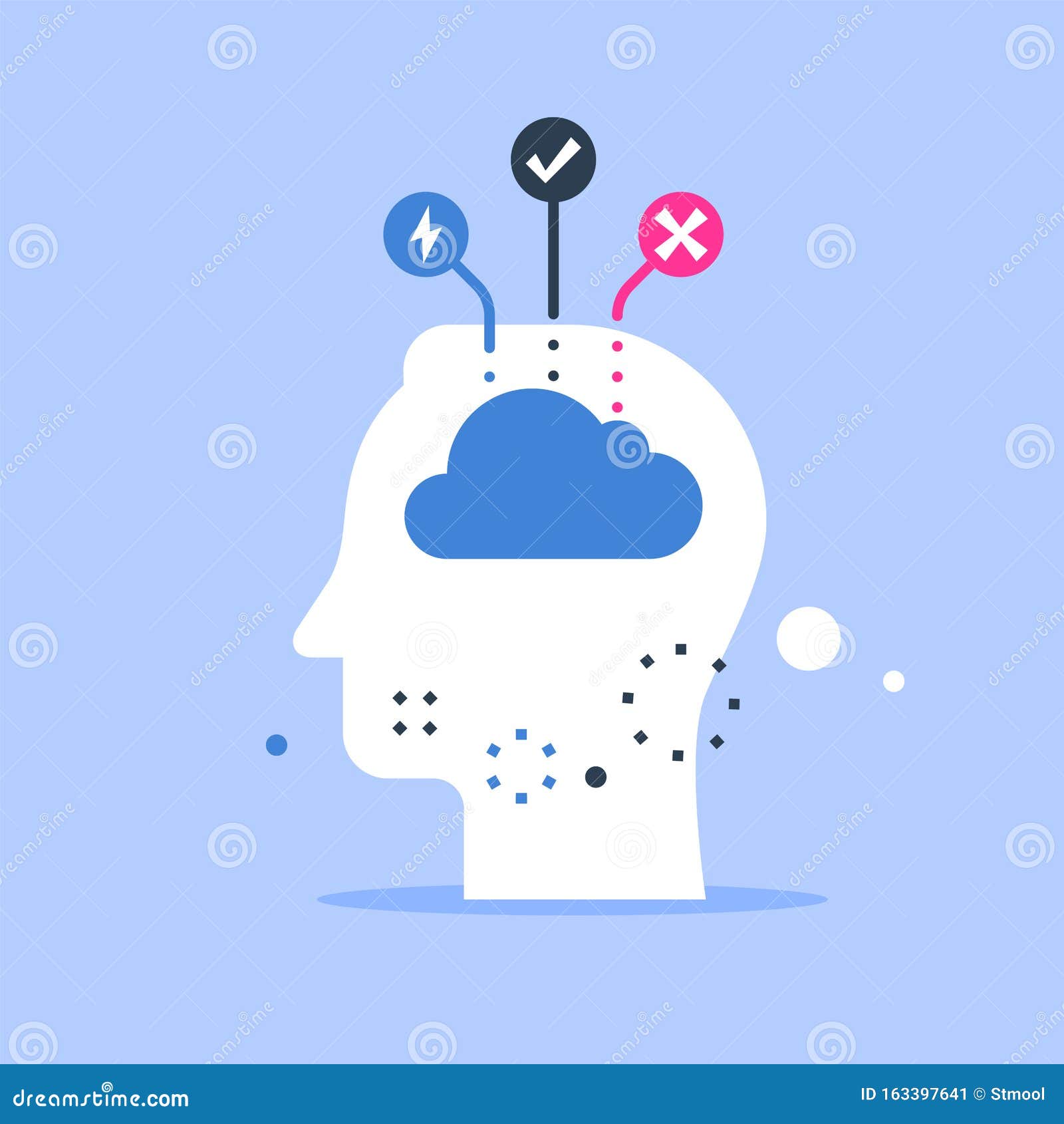 Head And Brain, Neurology Concept, Decision Making, Learning Strategy ...