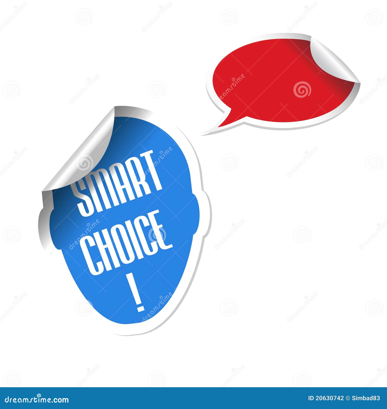 Head and bubble sticker. stock vector. Illustration of collection ...