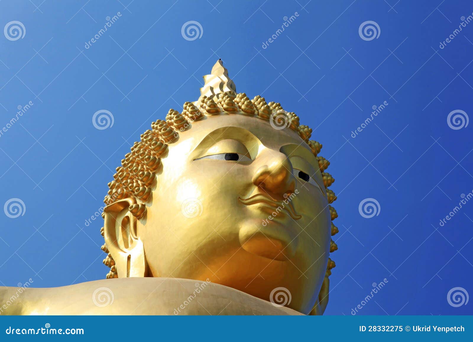 Head of Buddha Meditation Statue Stock Image - Image of draw, power ...