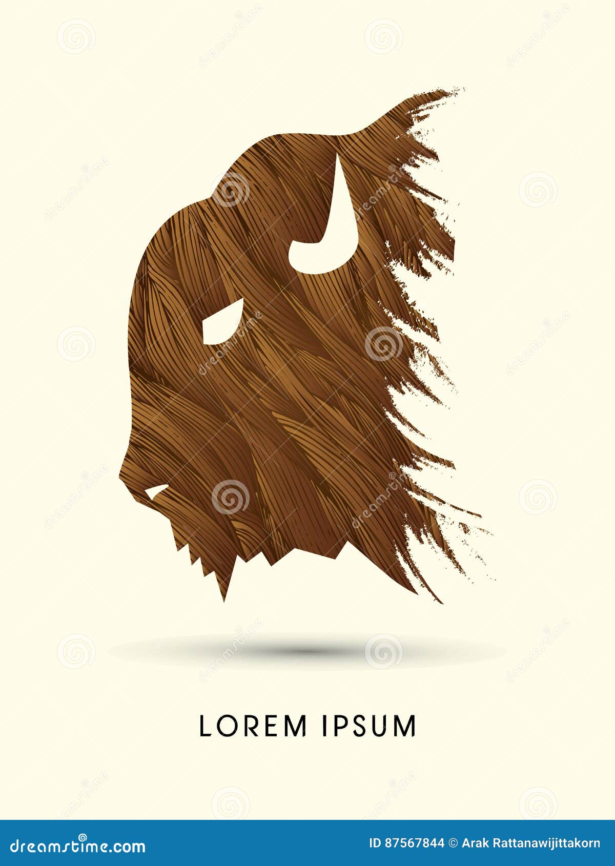 Head Buffalo Graphic Vector Stock Vector - Illustration of logo ...