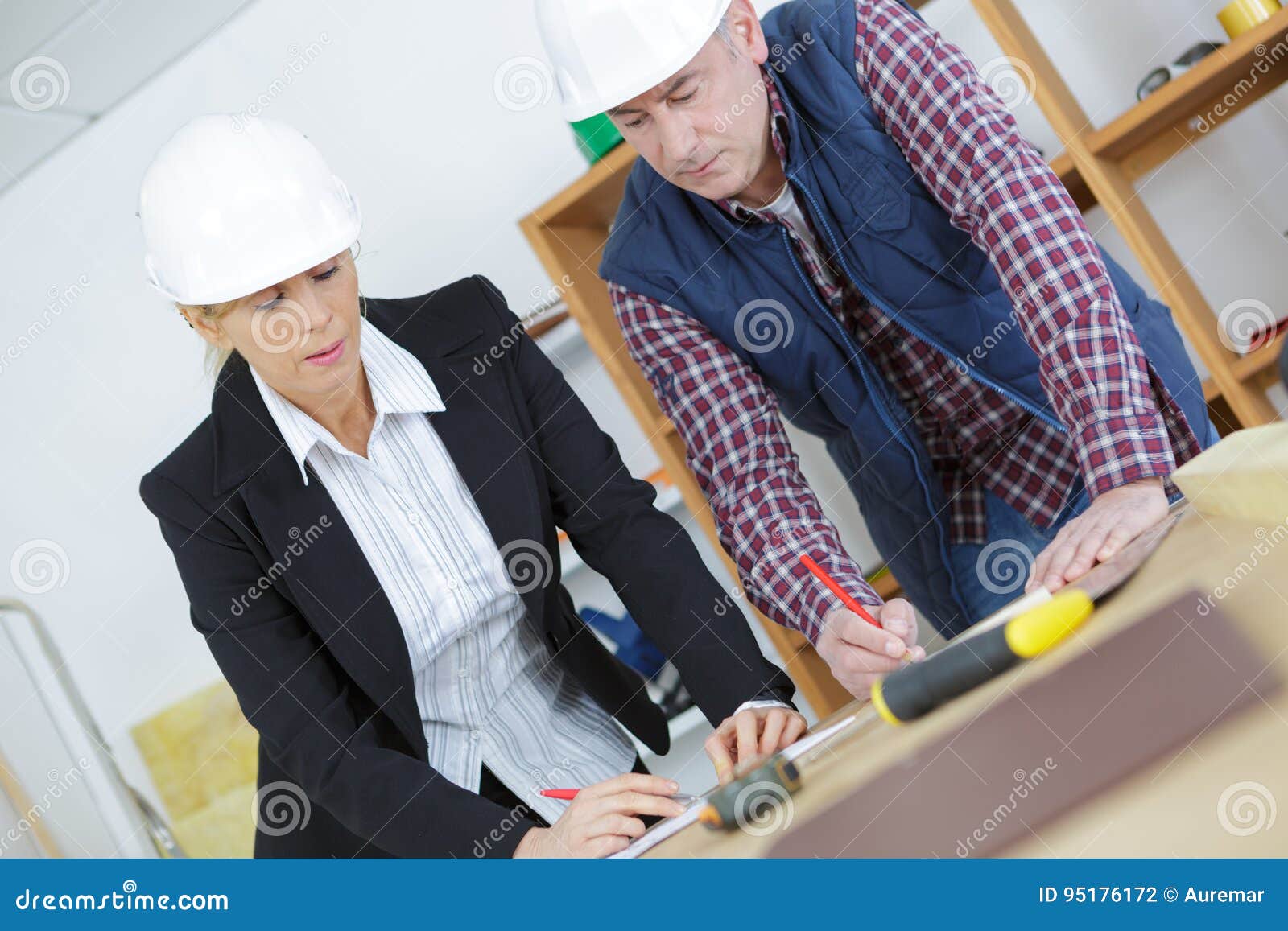 Head builder and architect stock photo. Image of project - 95176172
