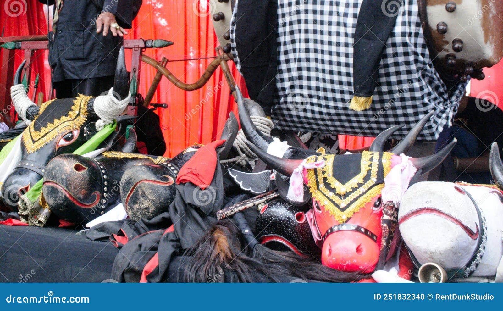 The Head of the Bull in the Art of Bull Dance from Indonesia Editorial ...