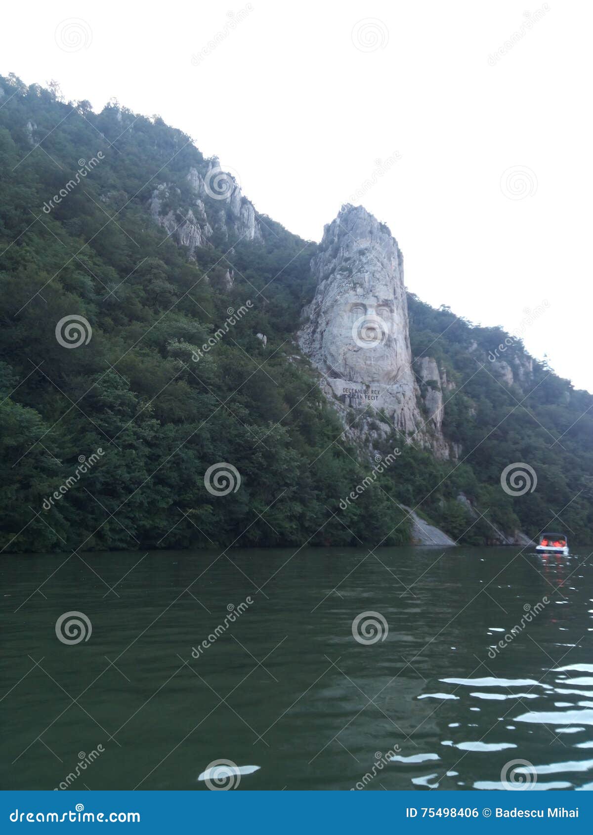 The head of burebista stock photo. Image of hills, head - 75498406