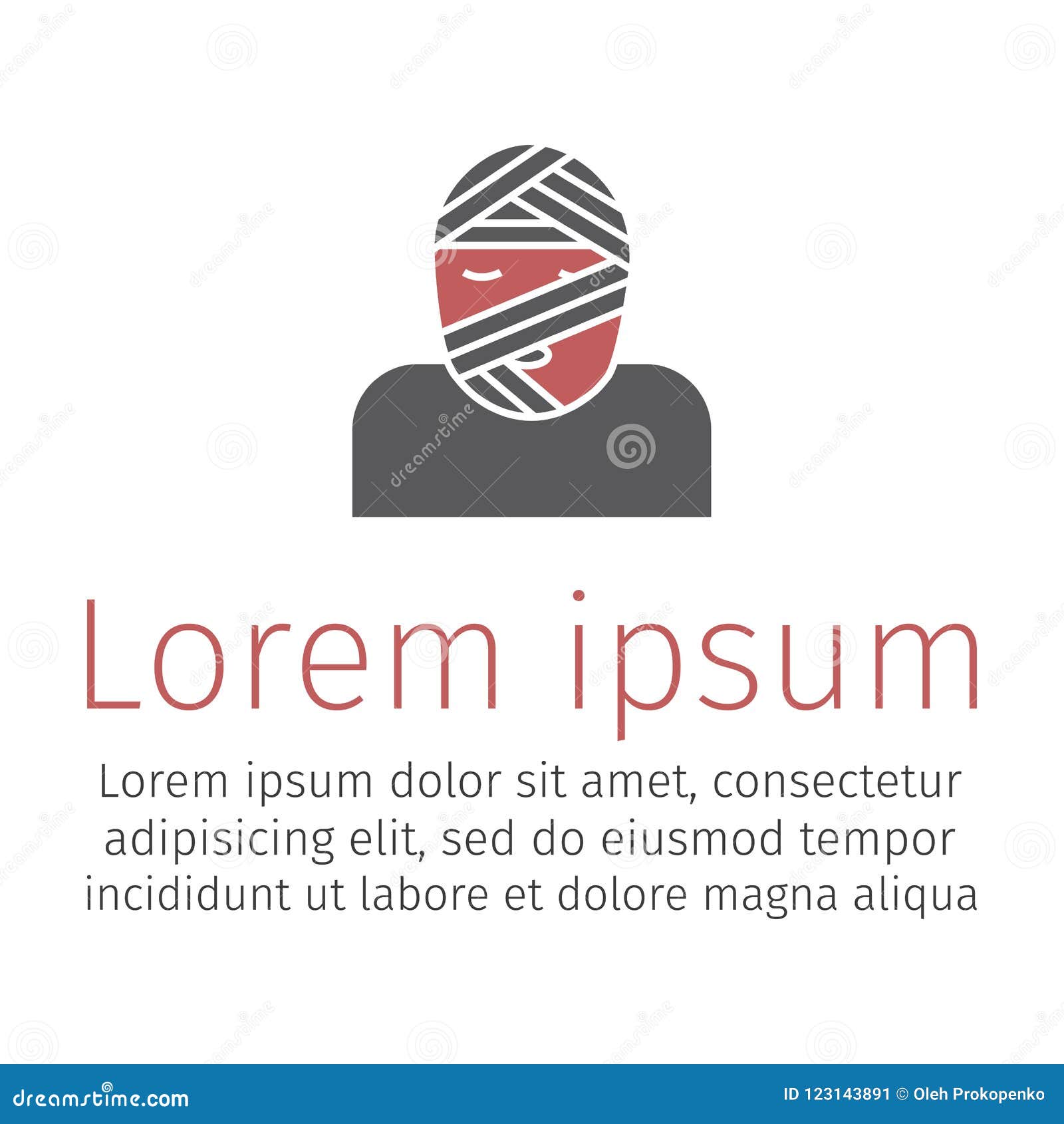 Head Burn. Treatment. Flat Icon. Vector Illustration Stock Vector ...