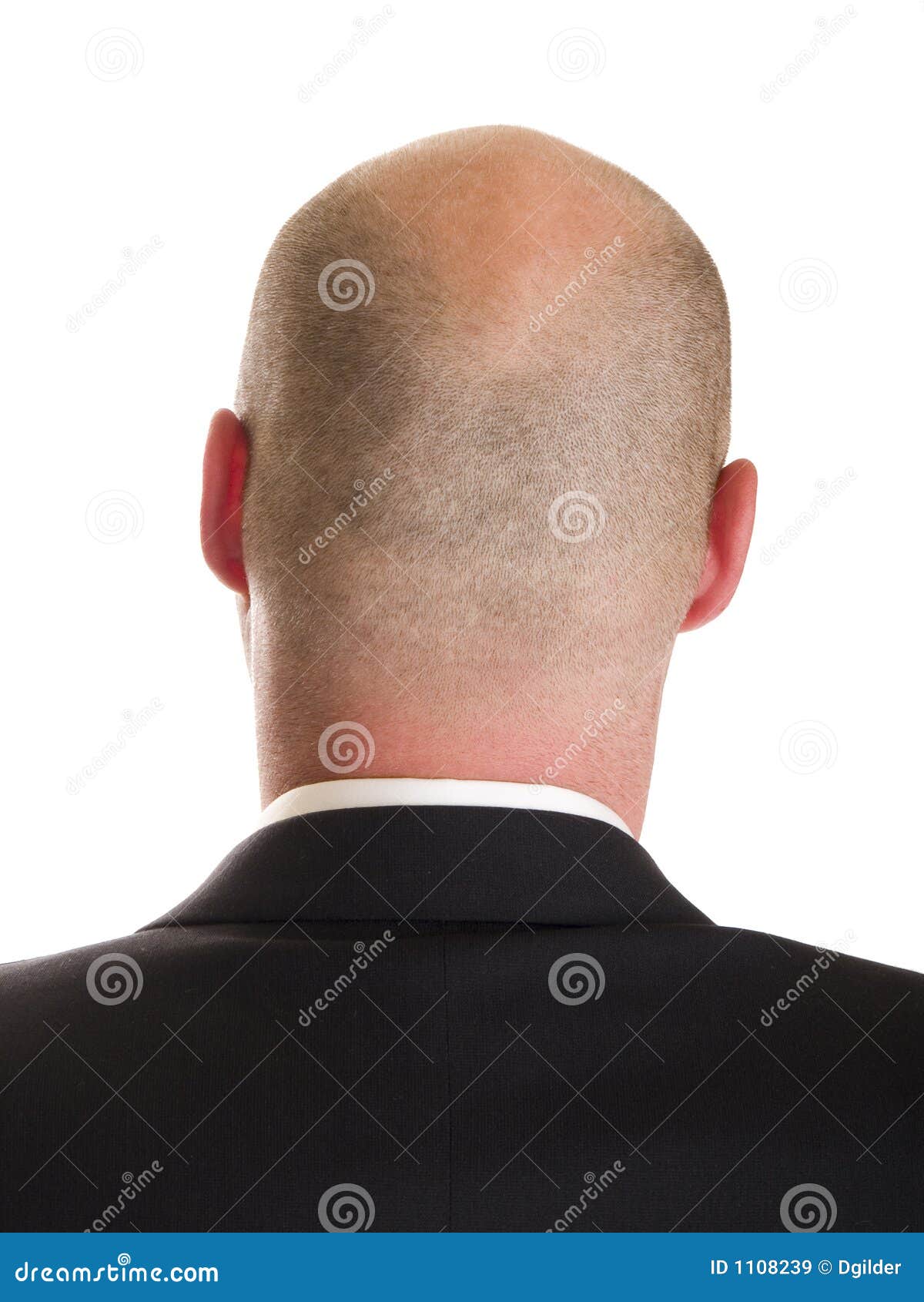 Head - businessman back stock image. Image of white, rear - 1108239