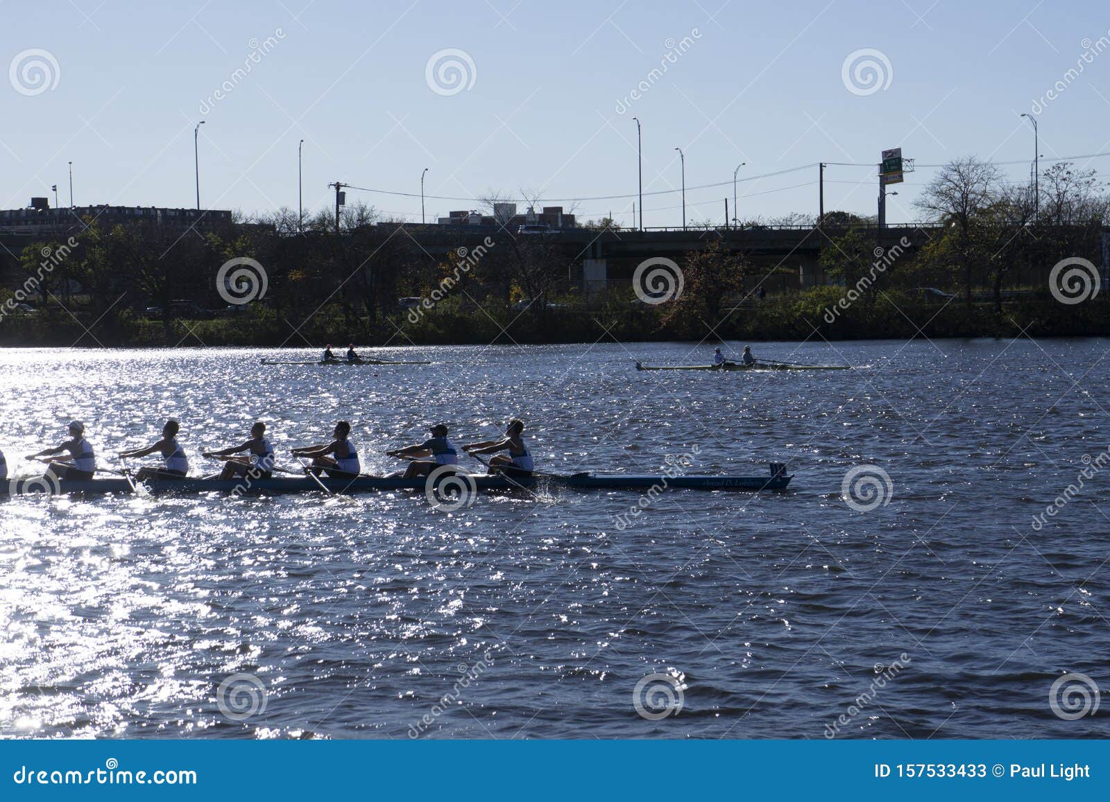 Head of the Charles Regatta Annual Sculling Competition Editorial Stock ...