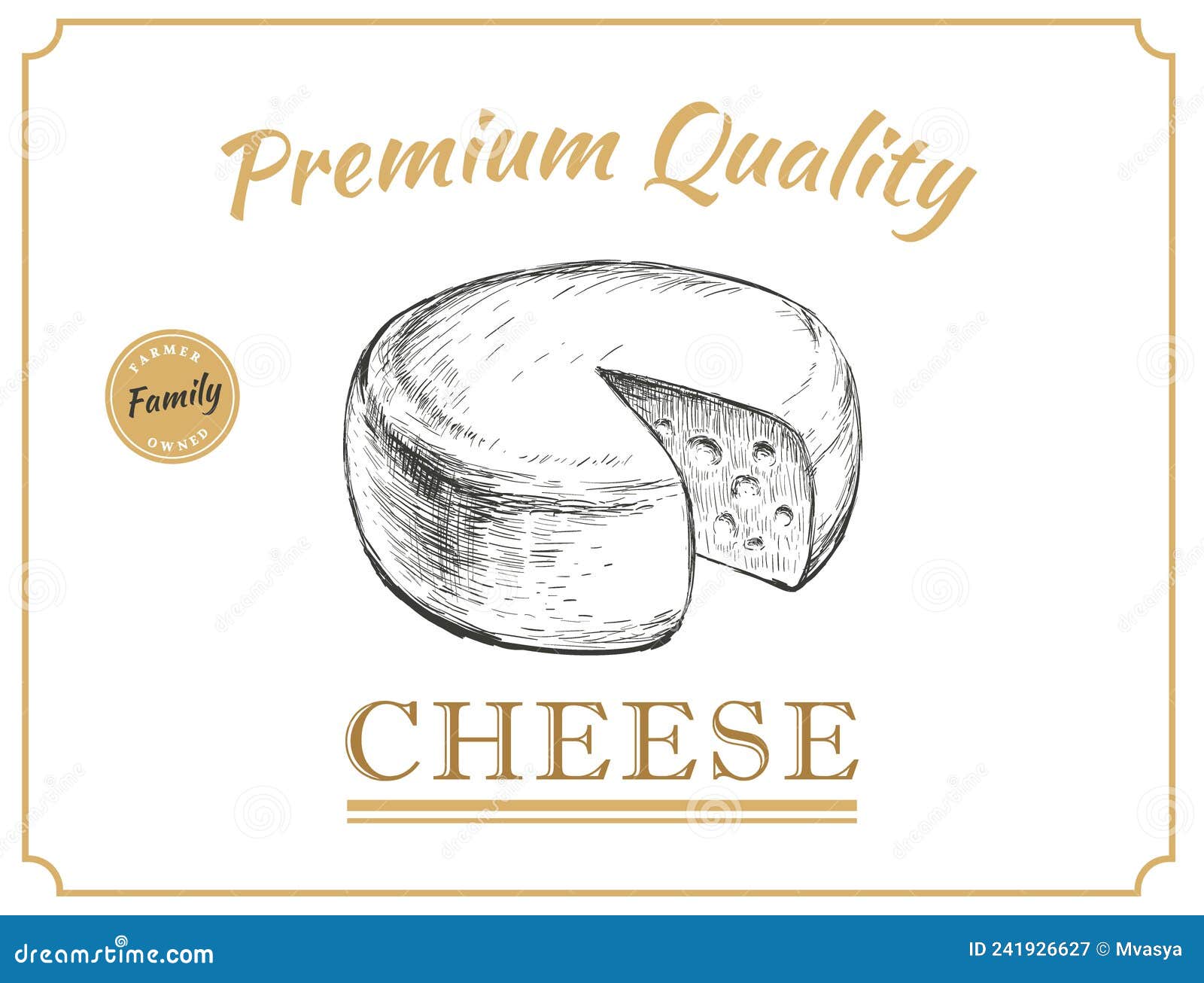 Head of Cheese Hand Drawn Vector Illustration Stock Vector ...